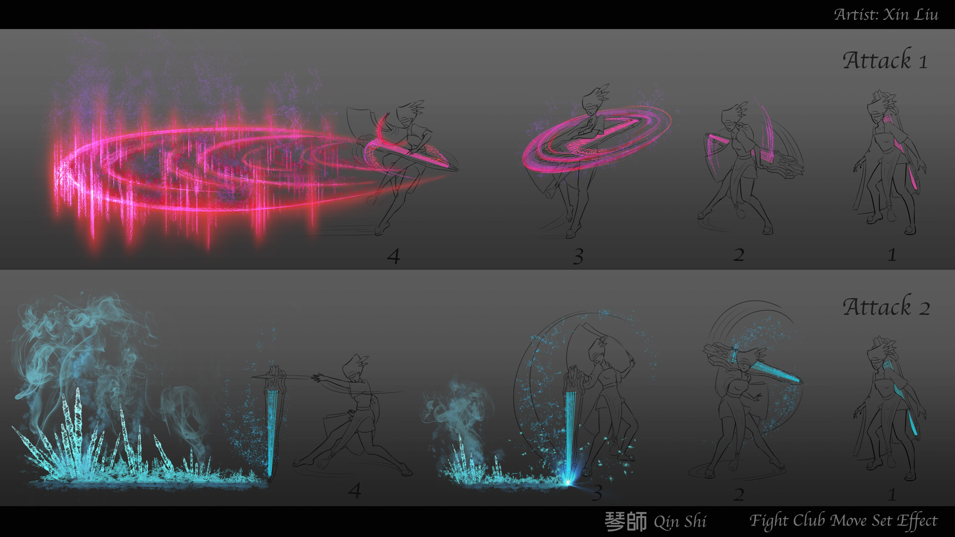 Xin Liu - Fight Club Character Design_Qin Shi