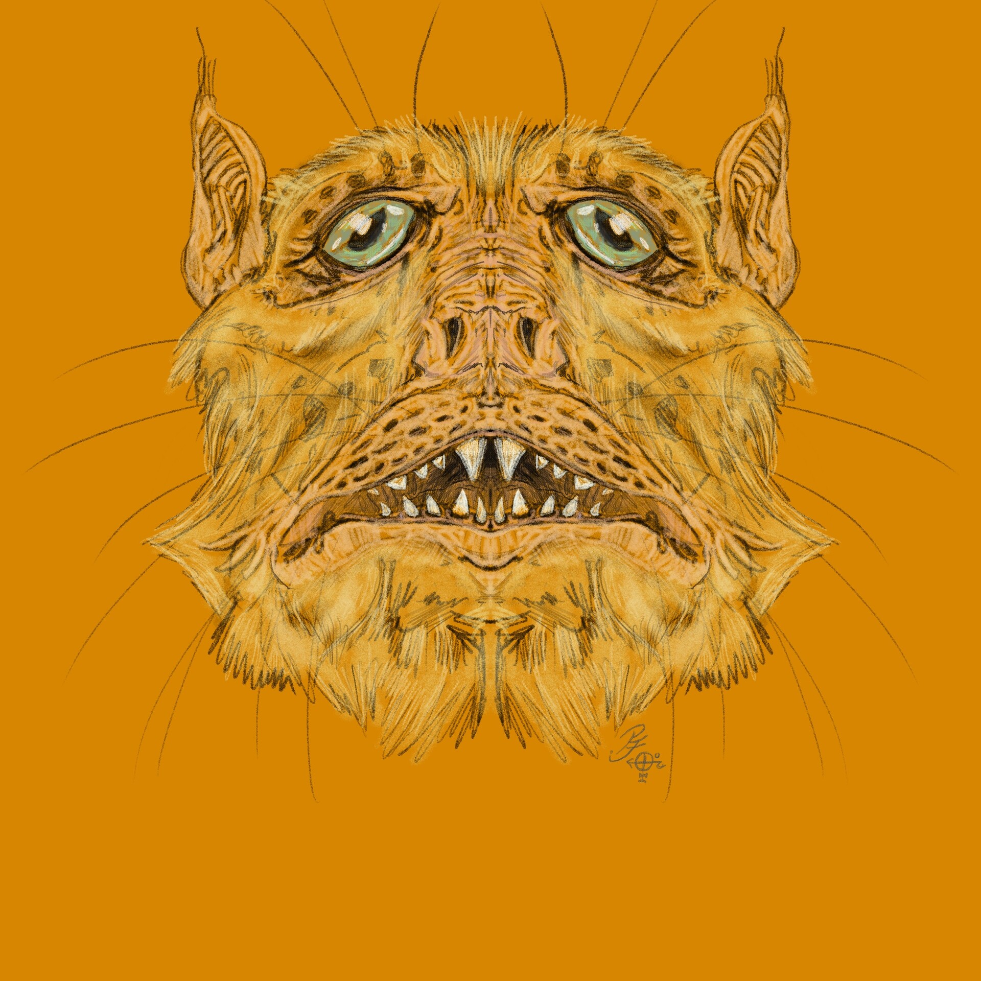 ArtStation - Bat Faced Creature (Phoenix E. James)