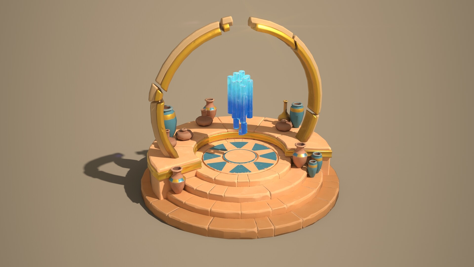 ArtStation - Stylized Crystal Altar