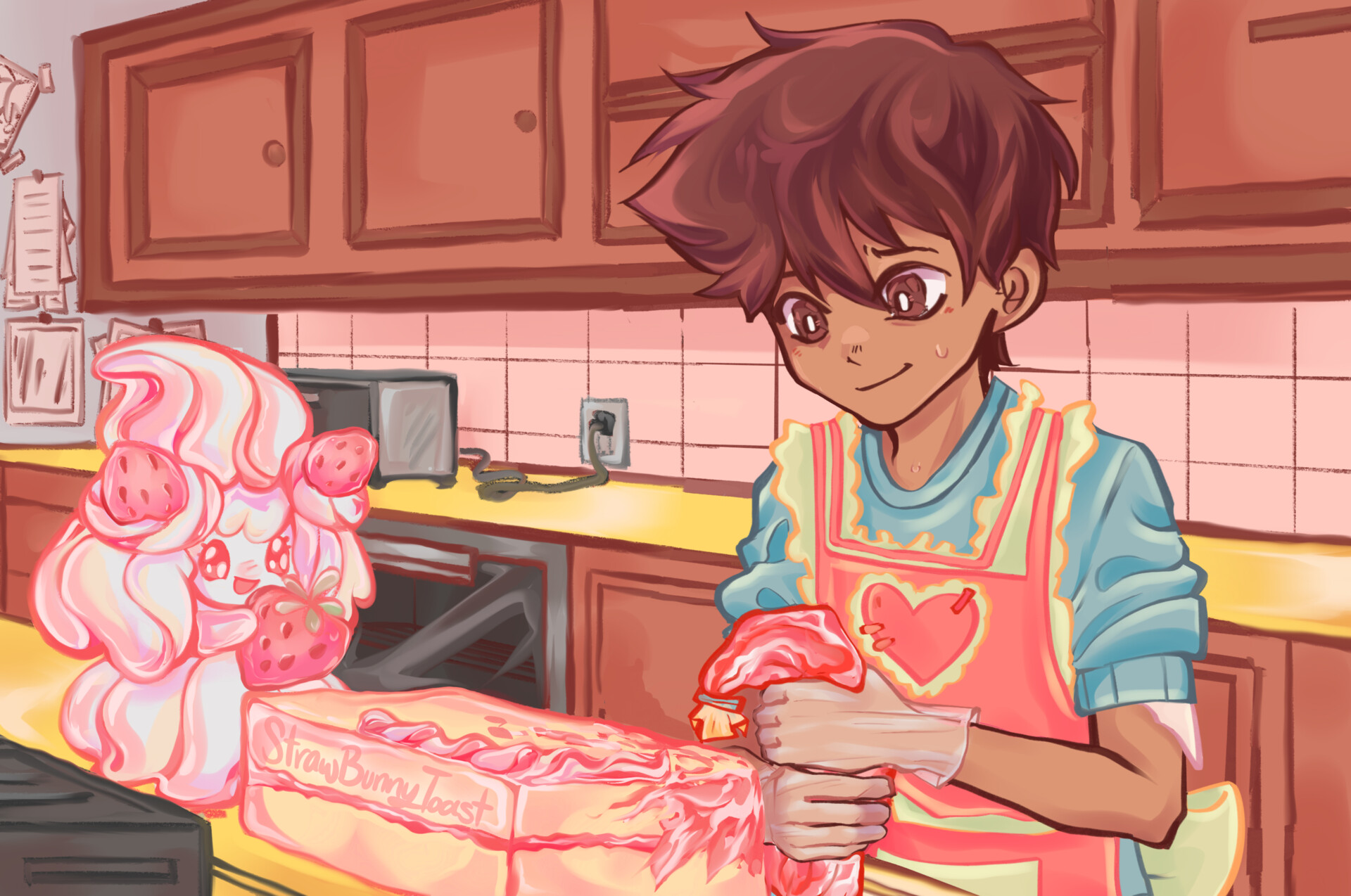 ArtStation - Hero and Alcremie (Omori Fanart)