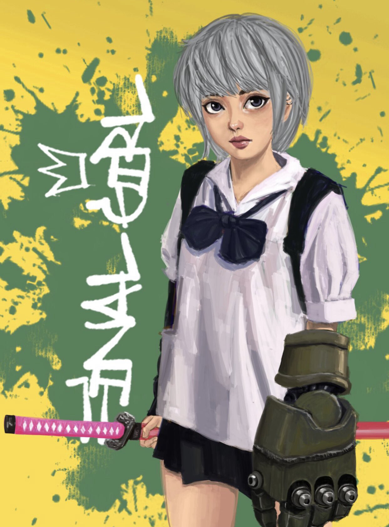 ArtStation - High school fight!!!