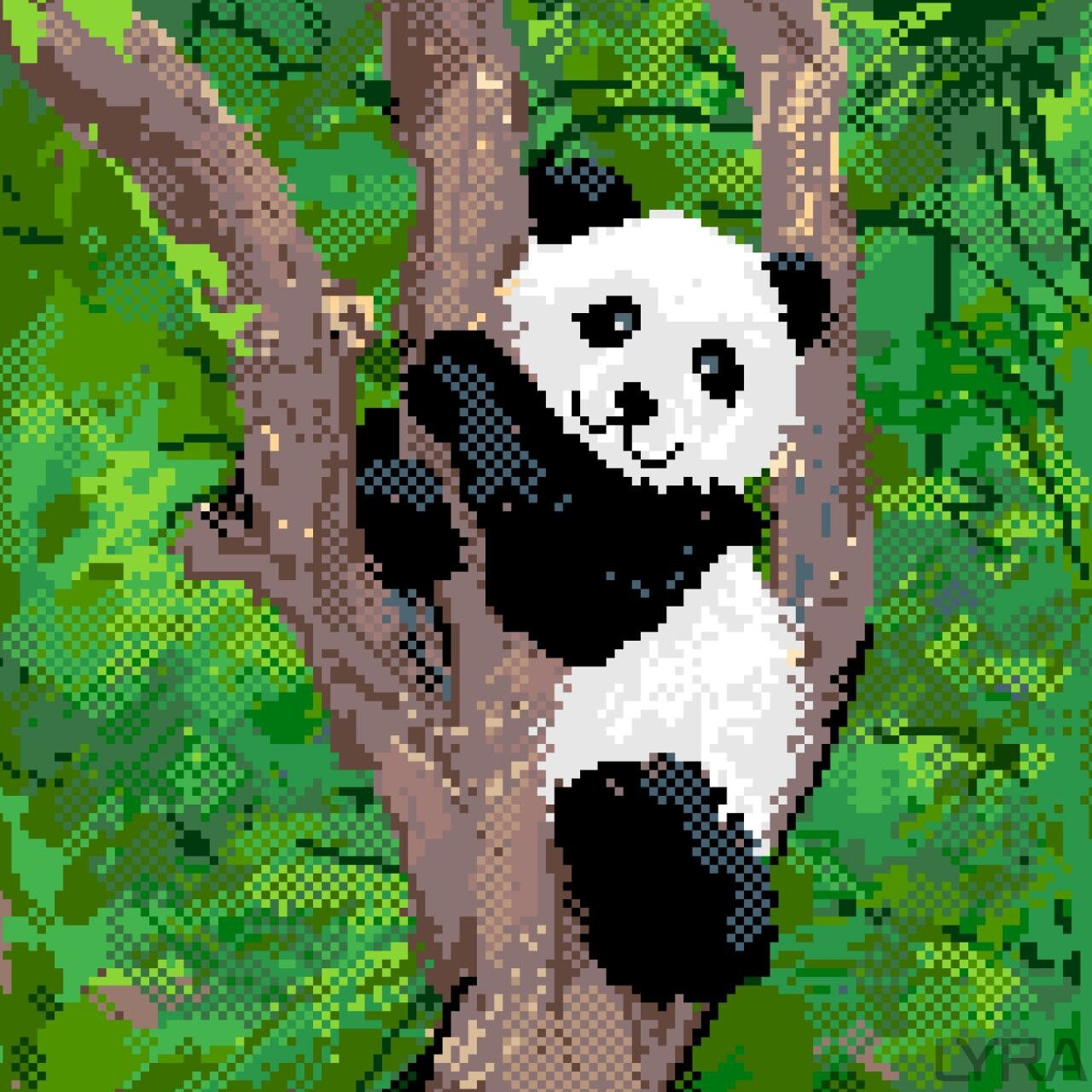 ArtStation - Panda - Pixel art