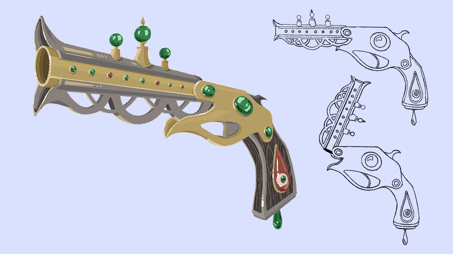 ArtStation - Holy Relic Gun Concept Art