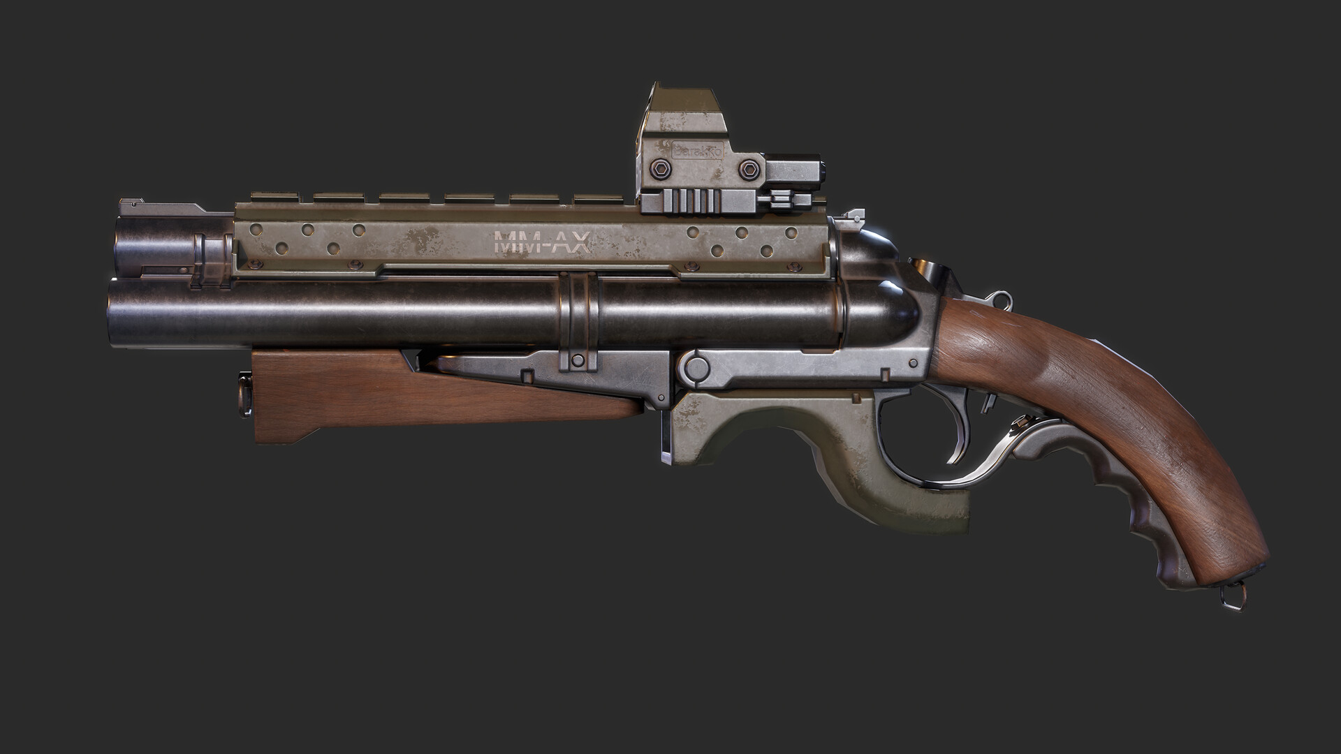 ArtStation - Three-barreled Gun
