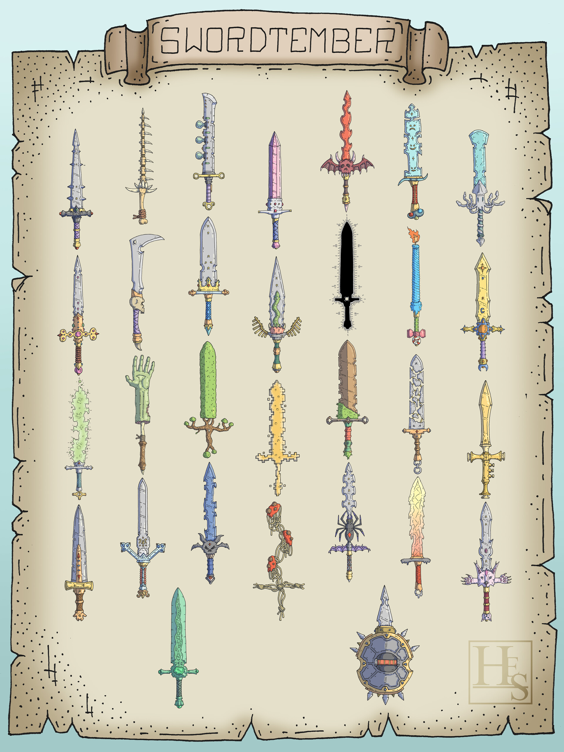 Swordtember 2022 Poster by Hayden Stutz — ProUser.Me