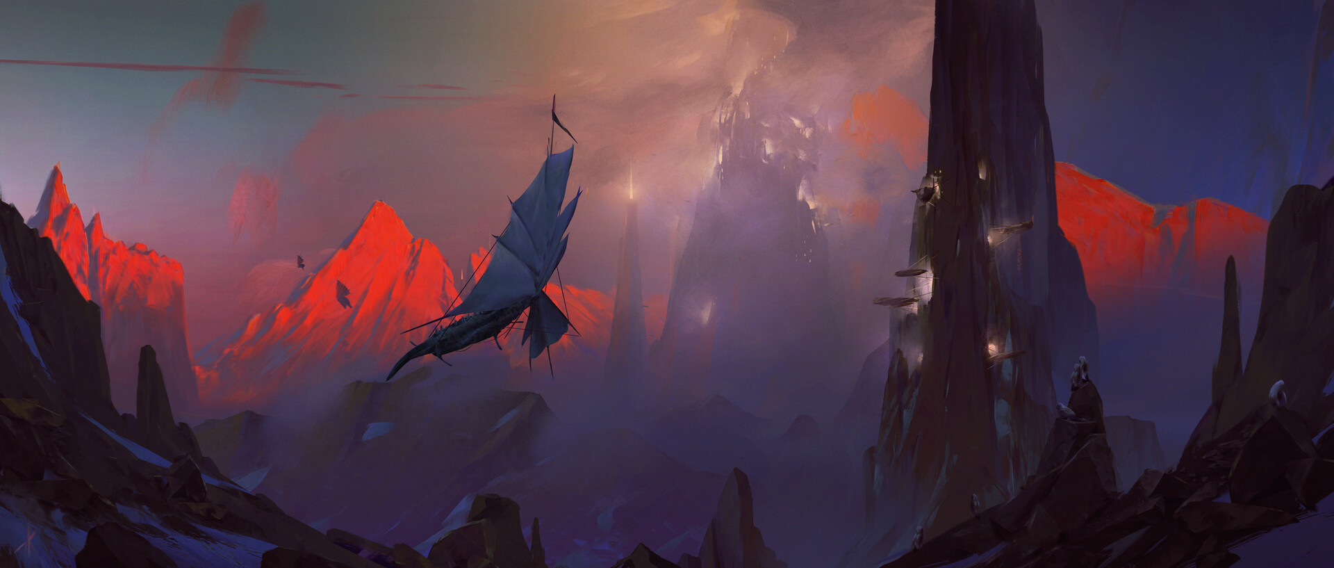 ArtStation - Approaching Golden City