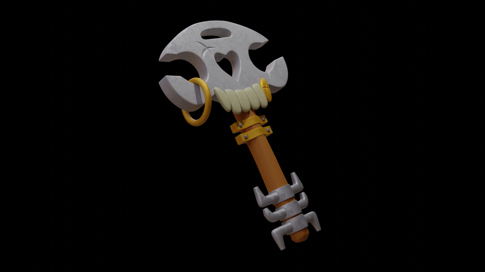 ArtStation - skull staff