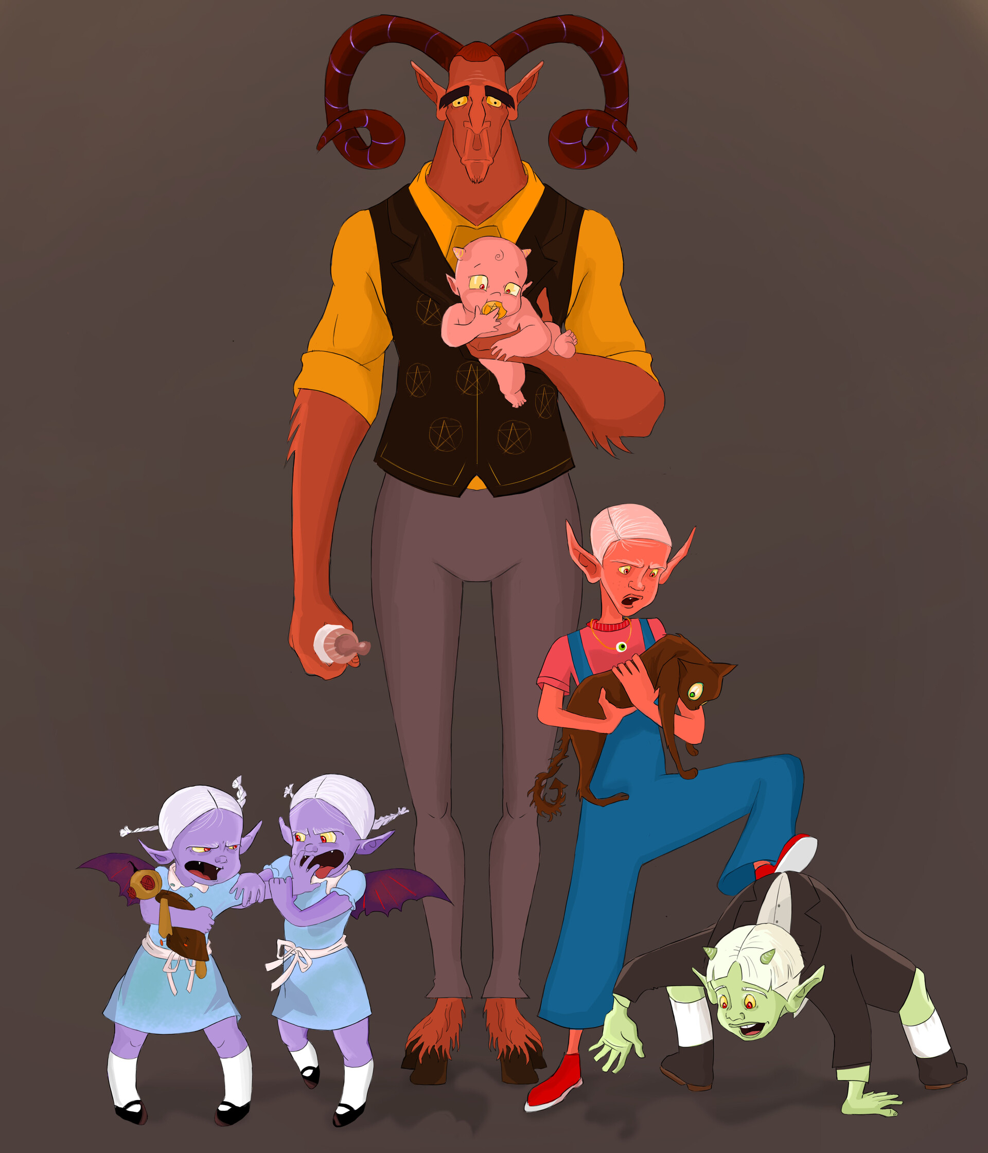ArtStation - Satan is a tired dad