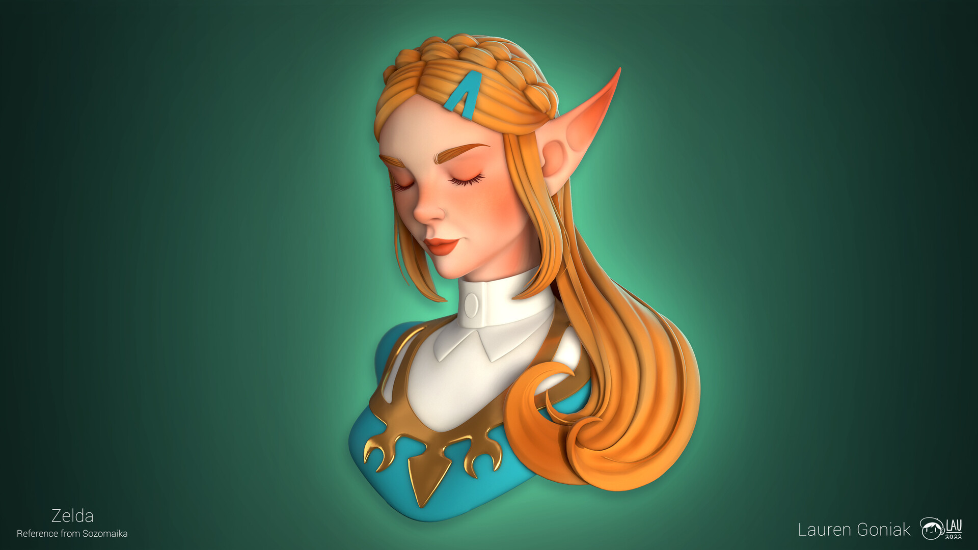 Lauren Goniak - Zelda Bust Sculpt