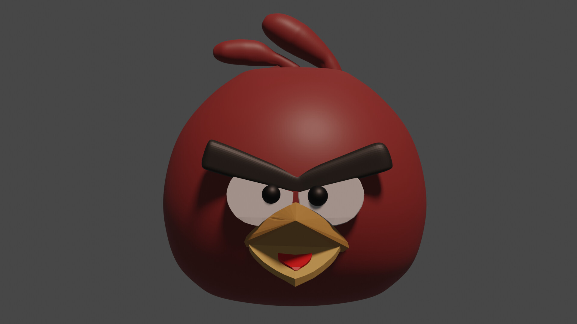 ArtStation - Angry Bird Red (low poly)