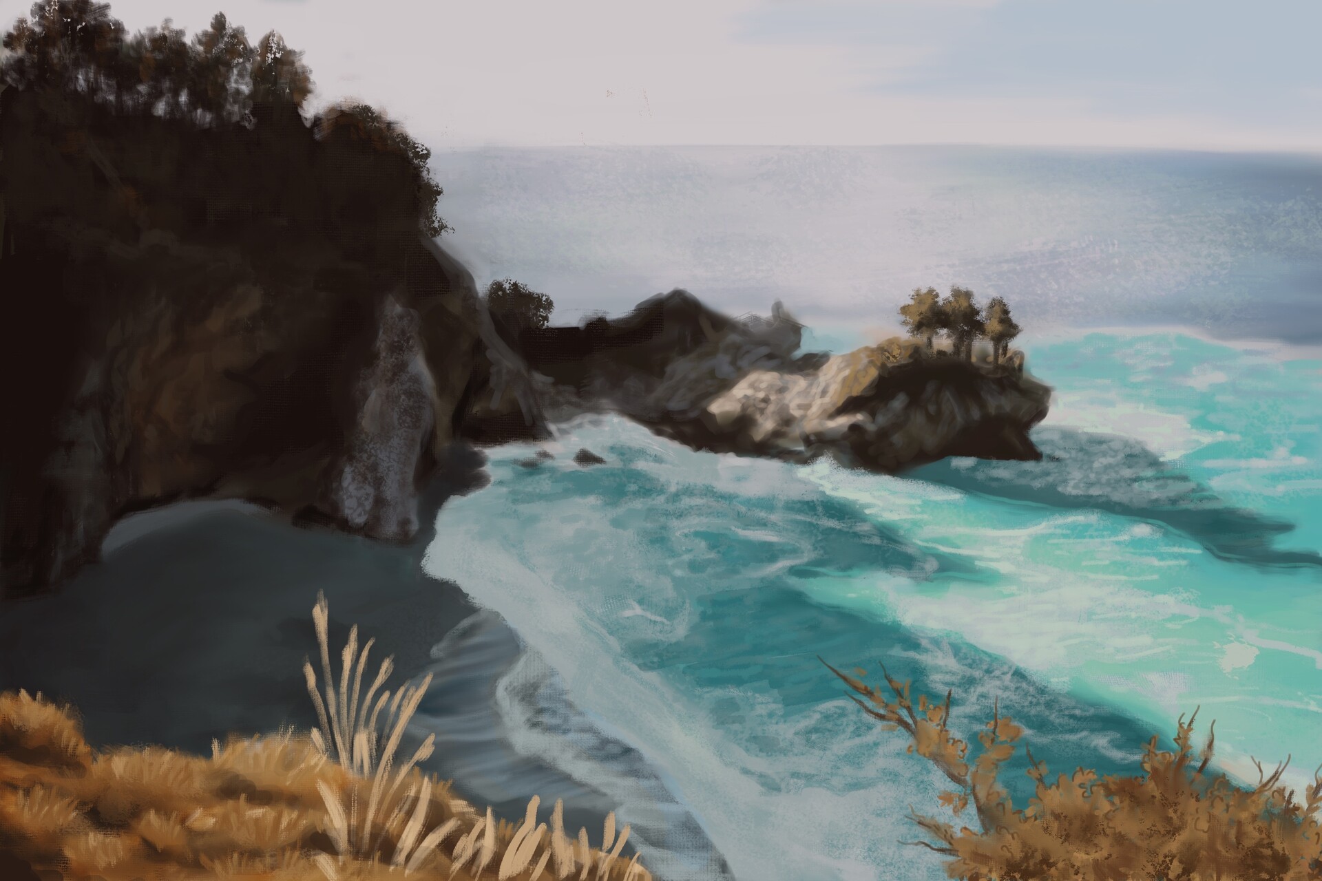 ArtStation - Landscape Study