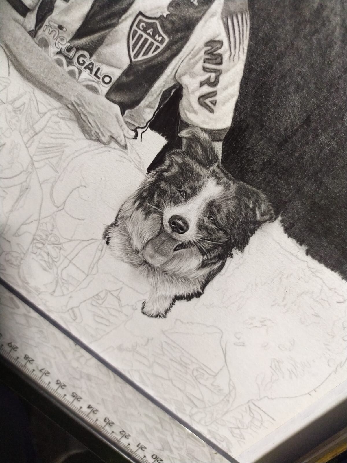 Alex gonçalves_drawing - Drawing Man and Dogs