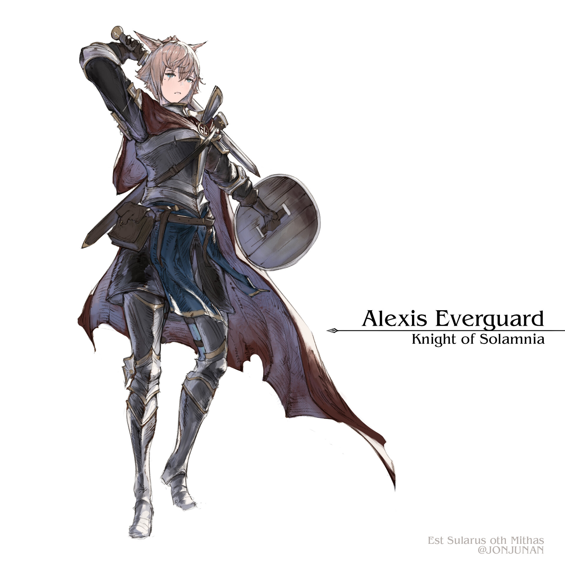 ArtStation - Dragonlance X FFXIV - Sword Knight of Solamnia