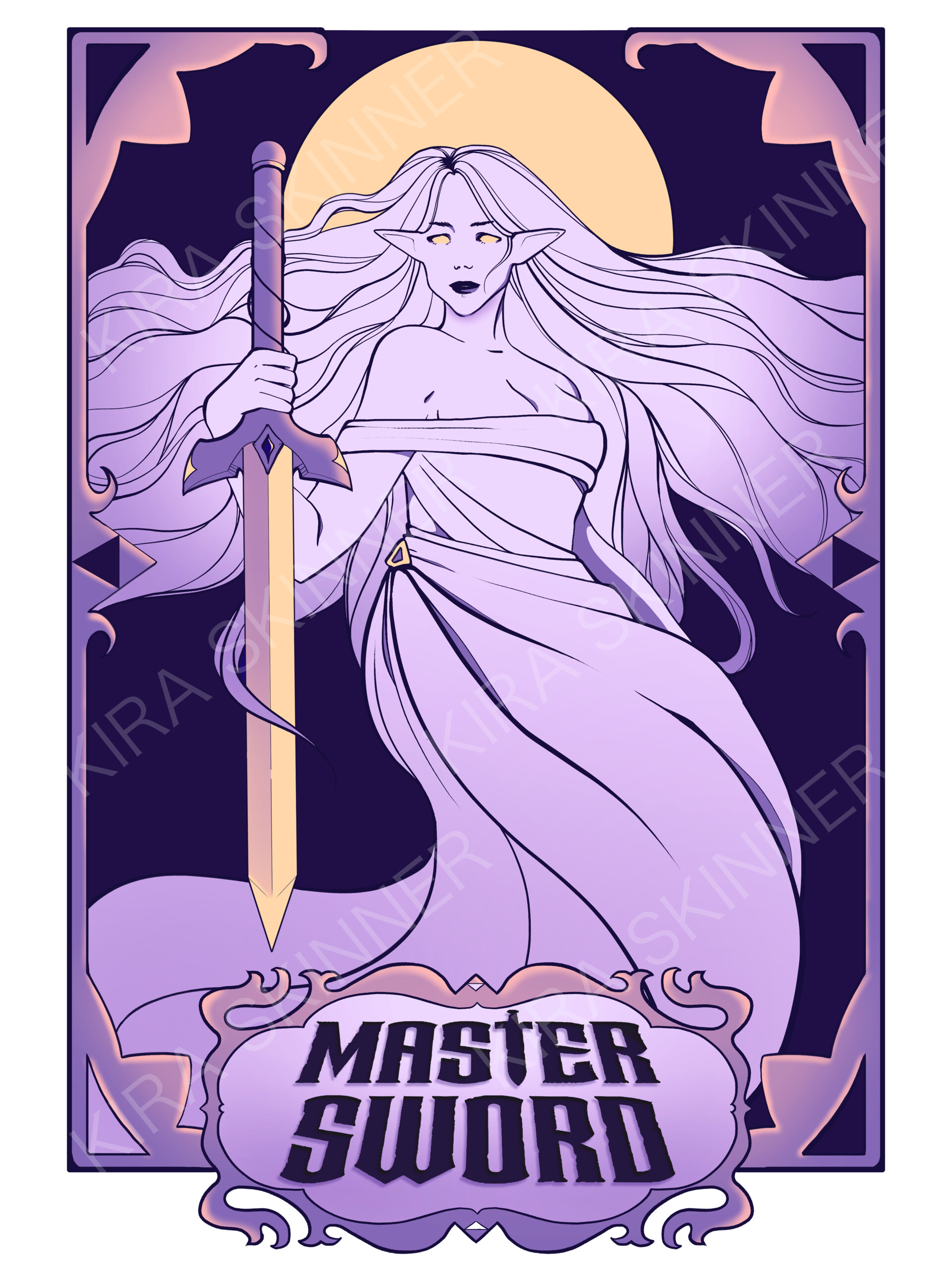 ArtStation - T-Shirt Design Contest Submission - Master Sword