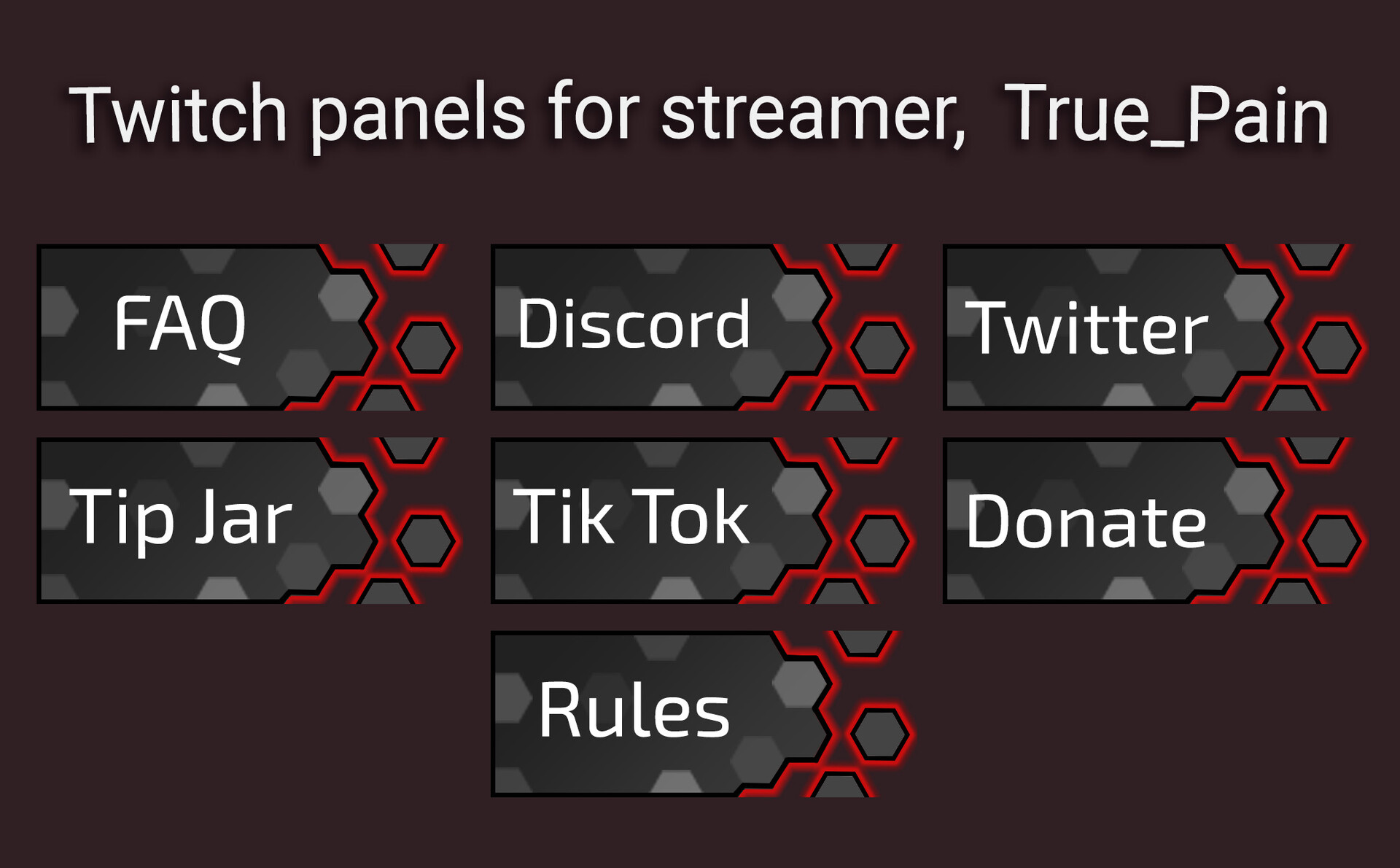 Emma (Zilla) Schoenfelder - Twitch Panels Examples