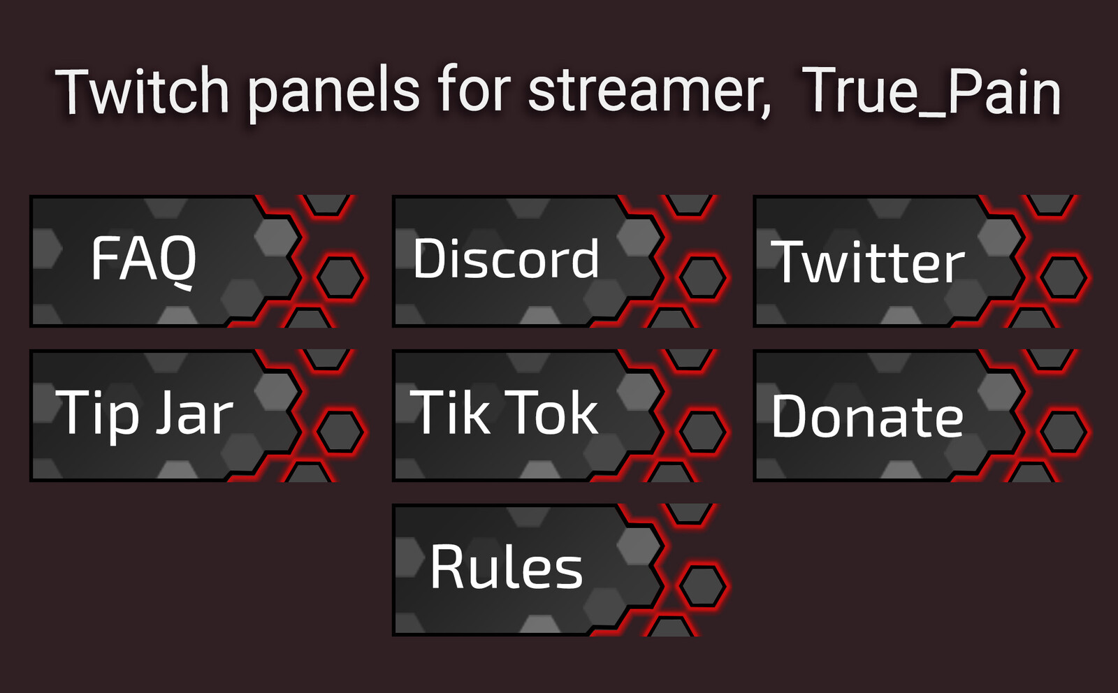 Emma (Zilla) Schoenfelder - Twitch Panels Examples