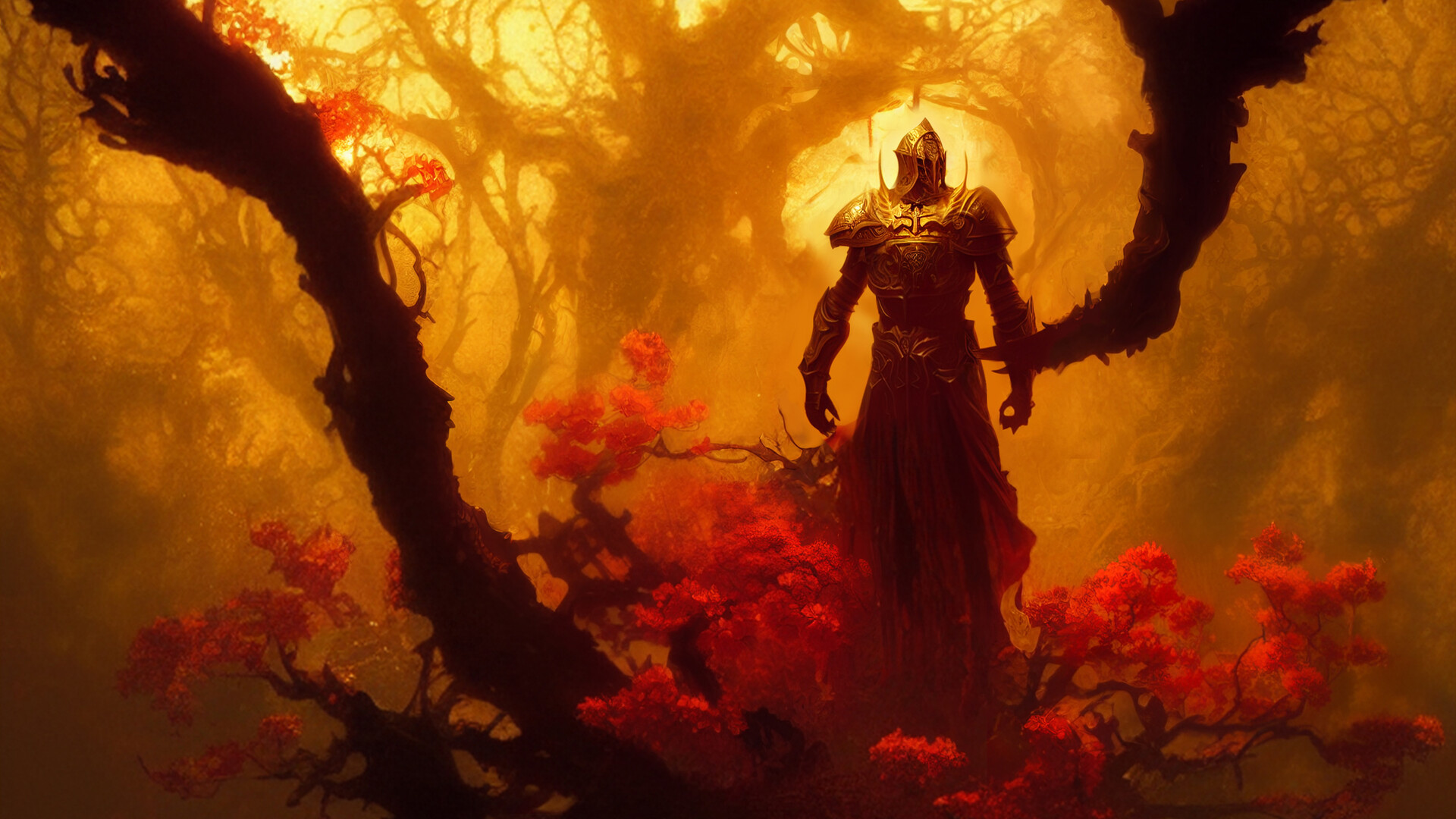 ArtStation - Knight of the red tree