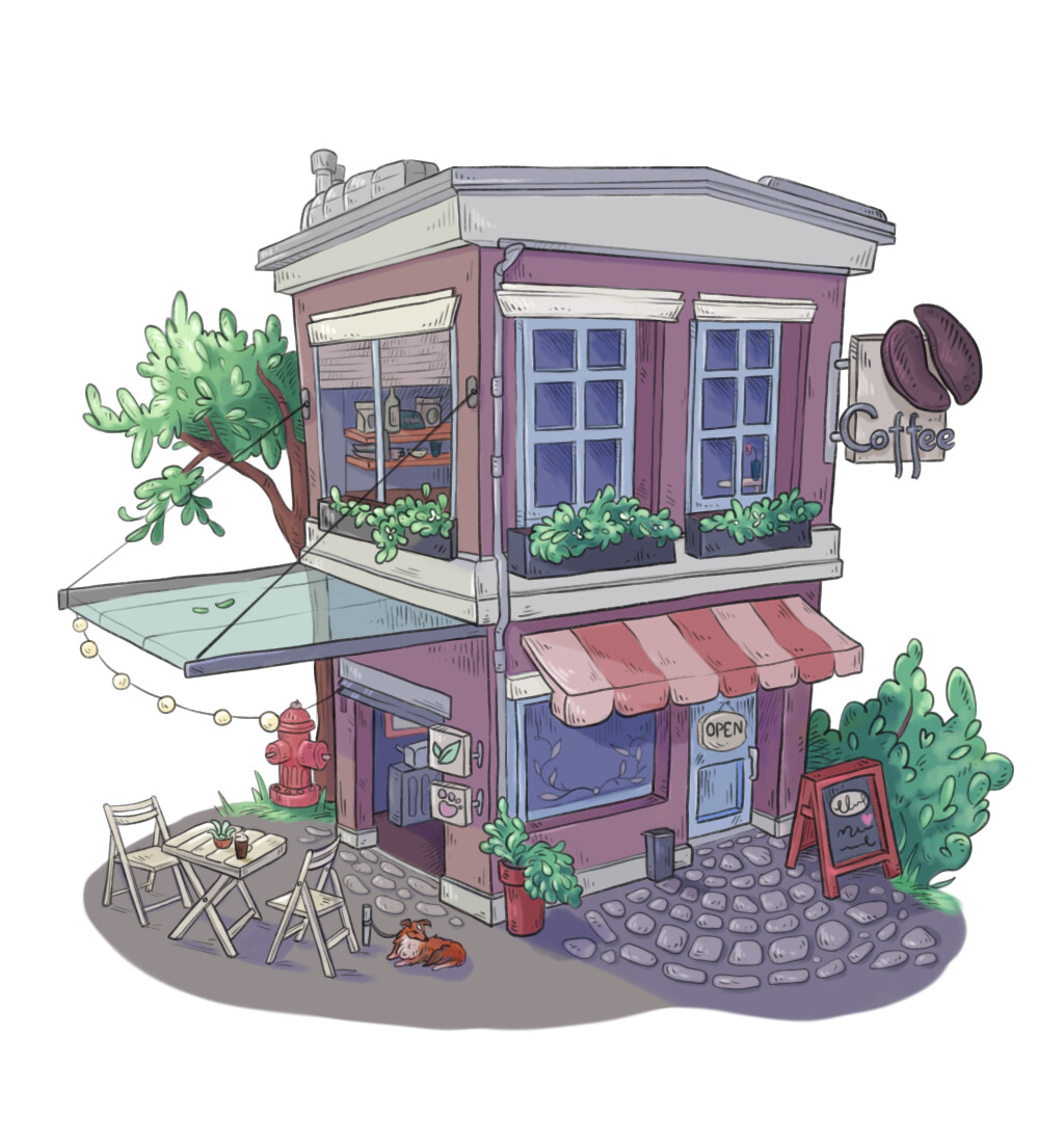 ArtStation - Coffee Cafe
