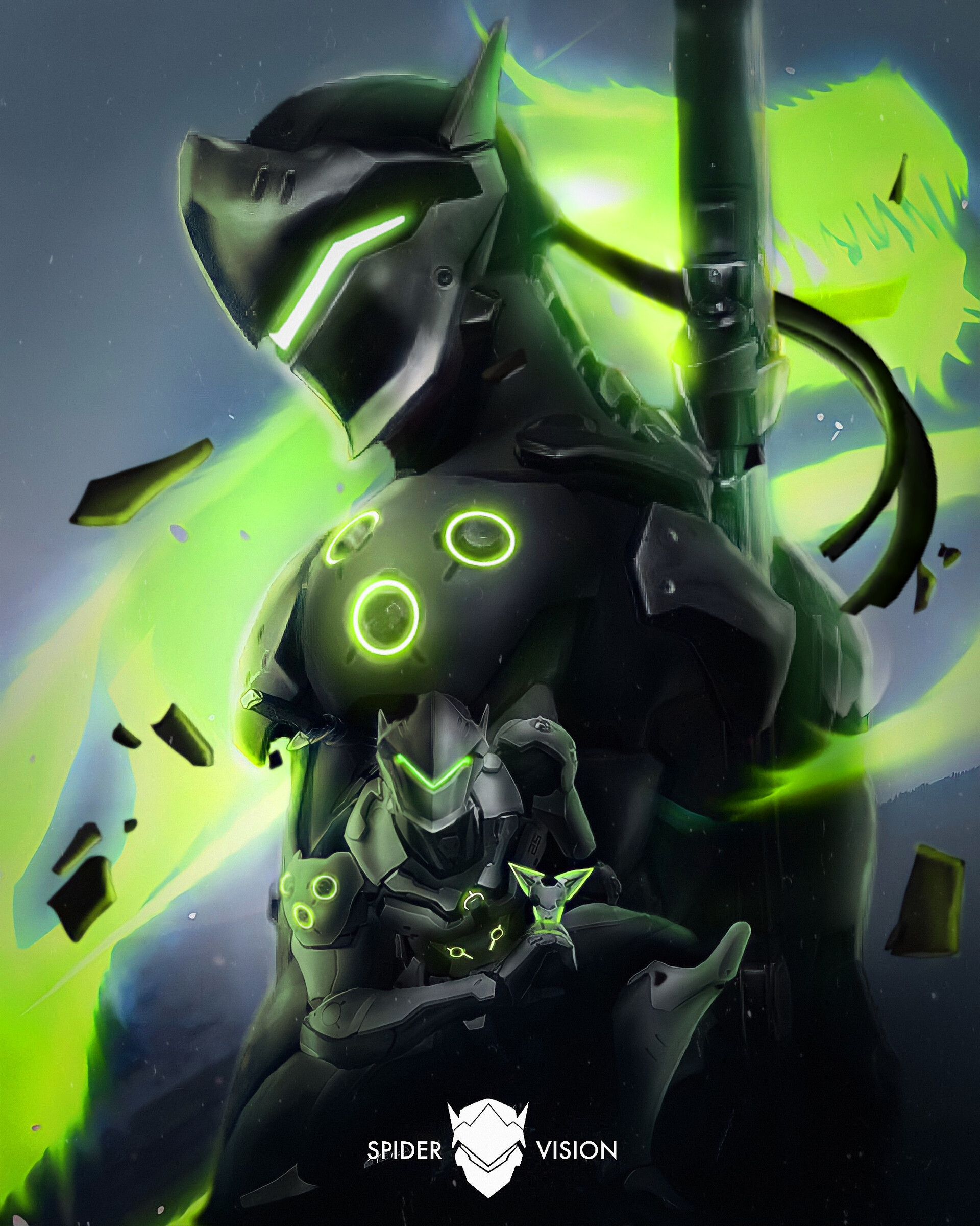 ArtStation - Genji from Overwatch