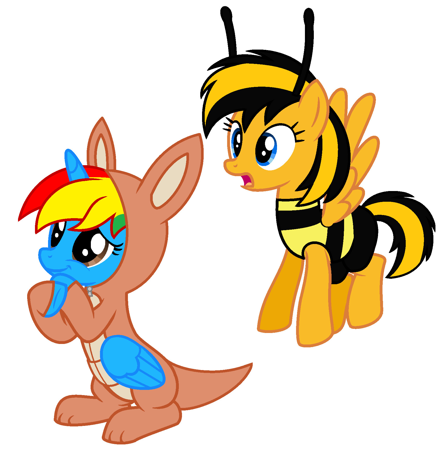 ArtStation - Royal Strength and Flare Spark as a Kangaroo and a Bee