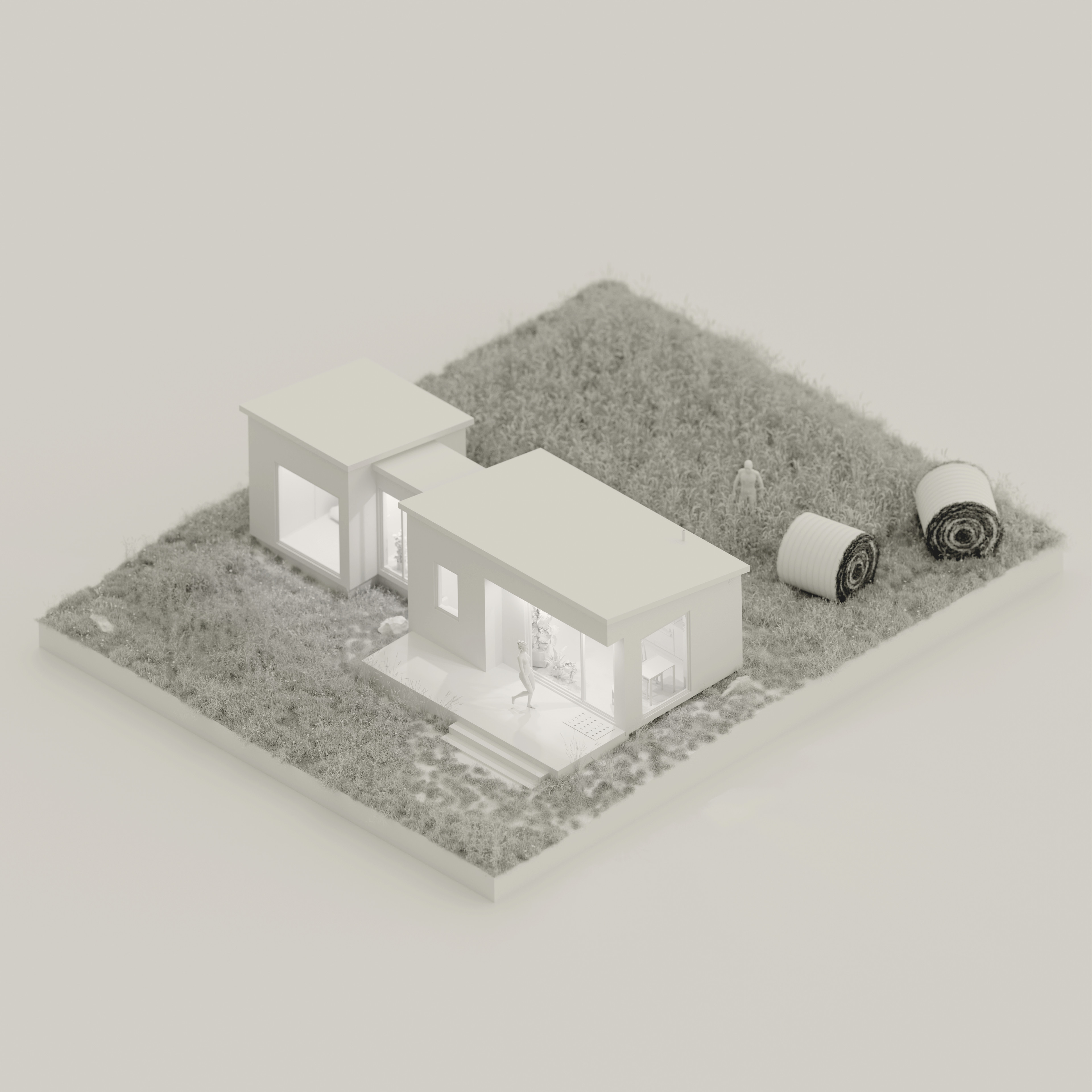 Roman Pavlovski - Tiny House - Iso 3D Art