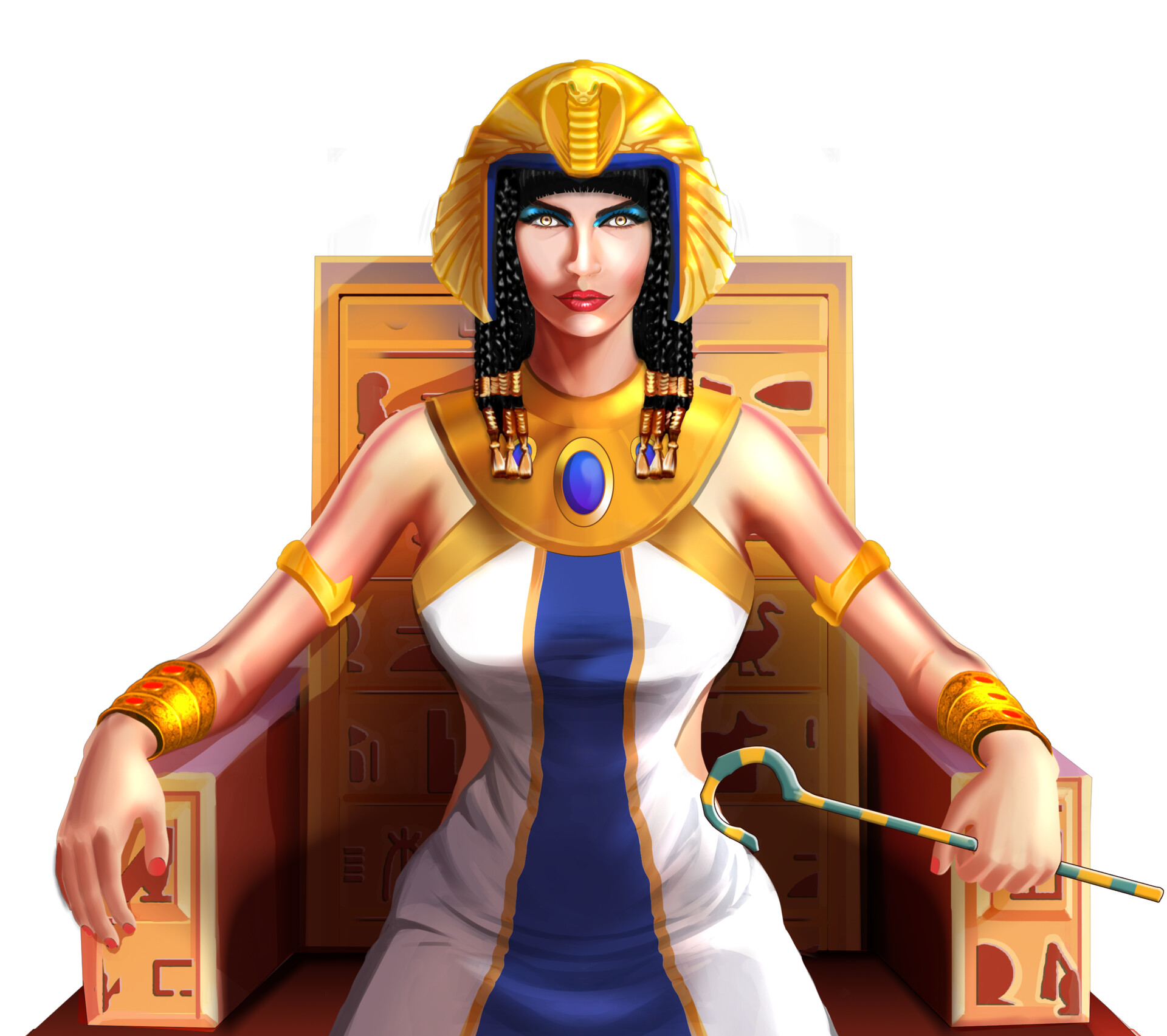 cleopatra drawing animation