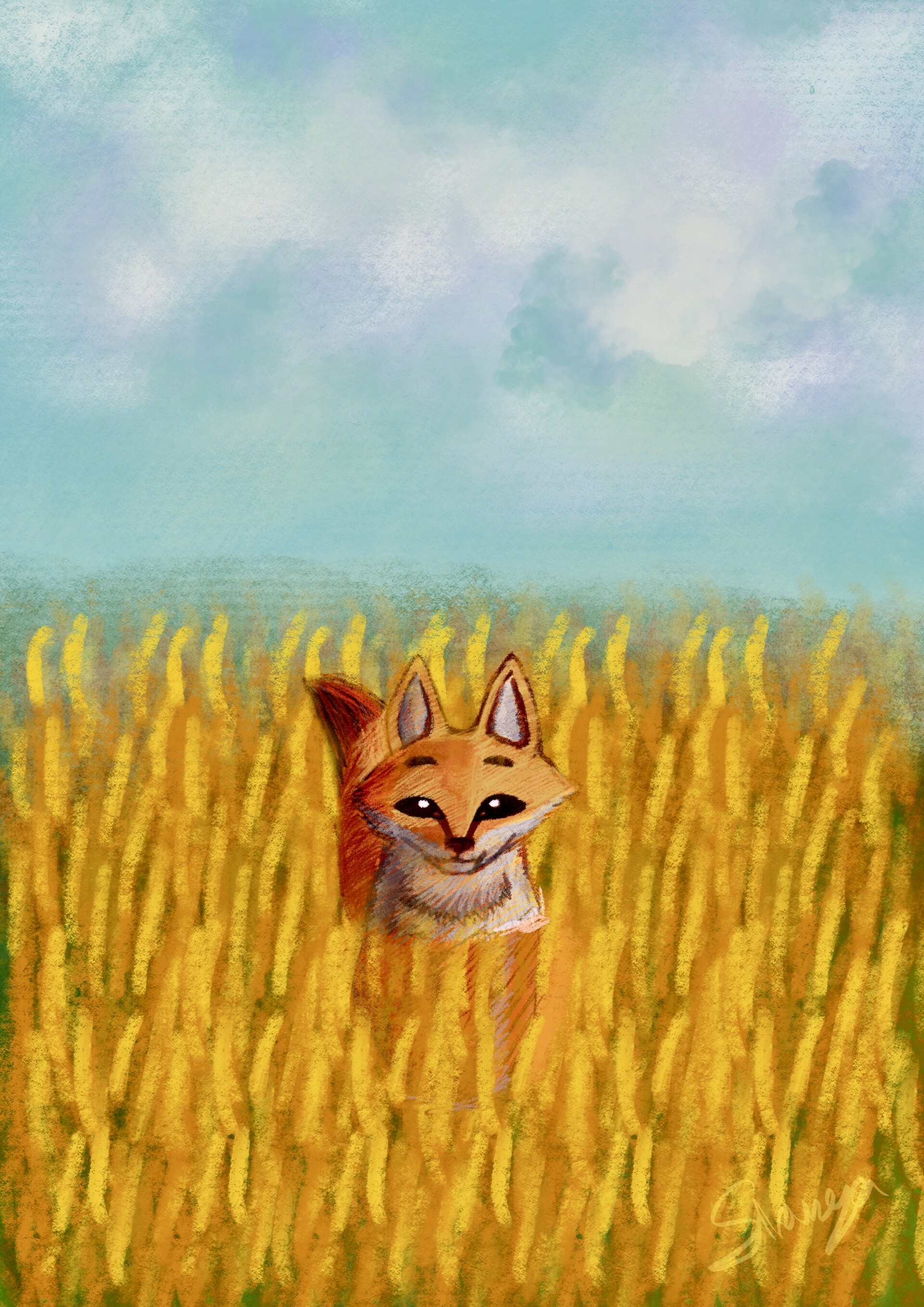 Furst Siranya - Illustration: The Fox: The Little Prince book