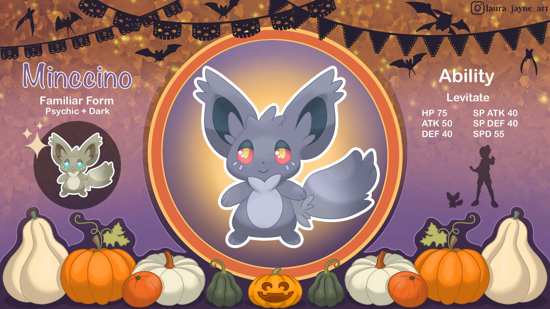 ArtStation - Hallowed Pokémon - Minccino