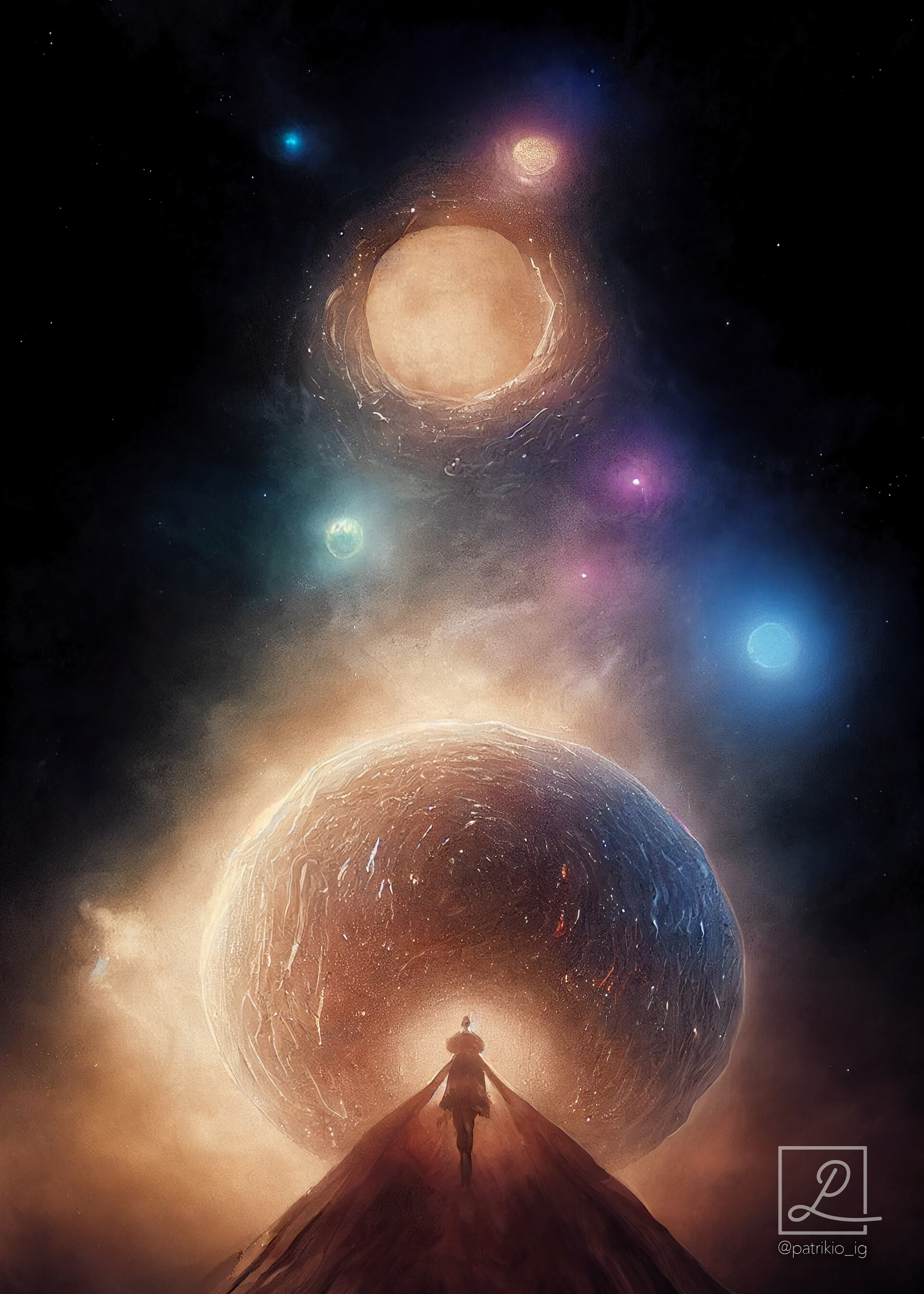 ArtStation - Staring Up Into The Infinite Celestial Stars Ethereal