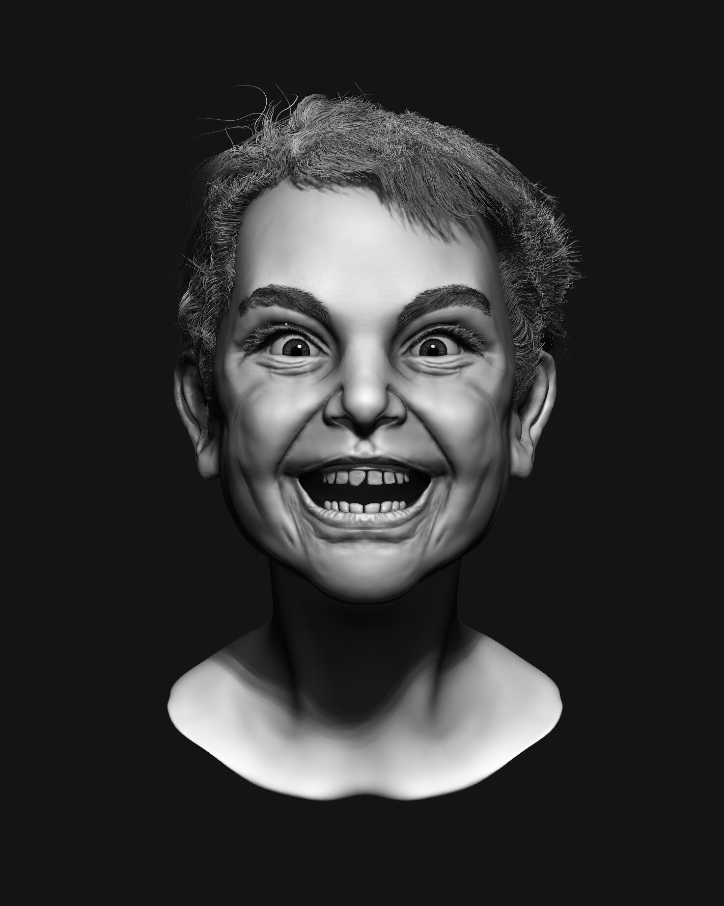 ArtStation - Crazy Child Smile