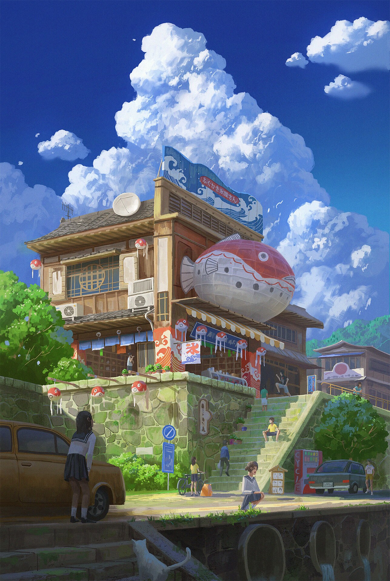 Globefish water ice shop by Cycle Circle : r/ImaginaryArchitecture