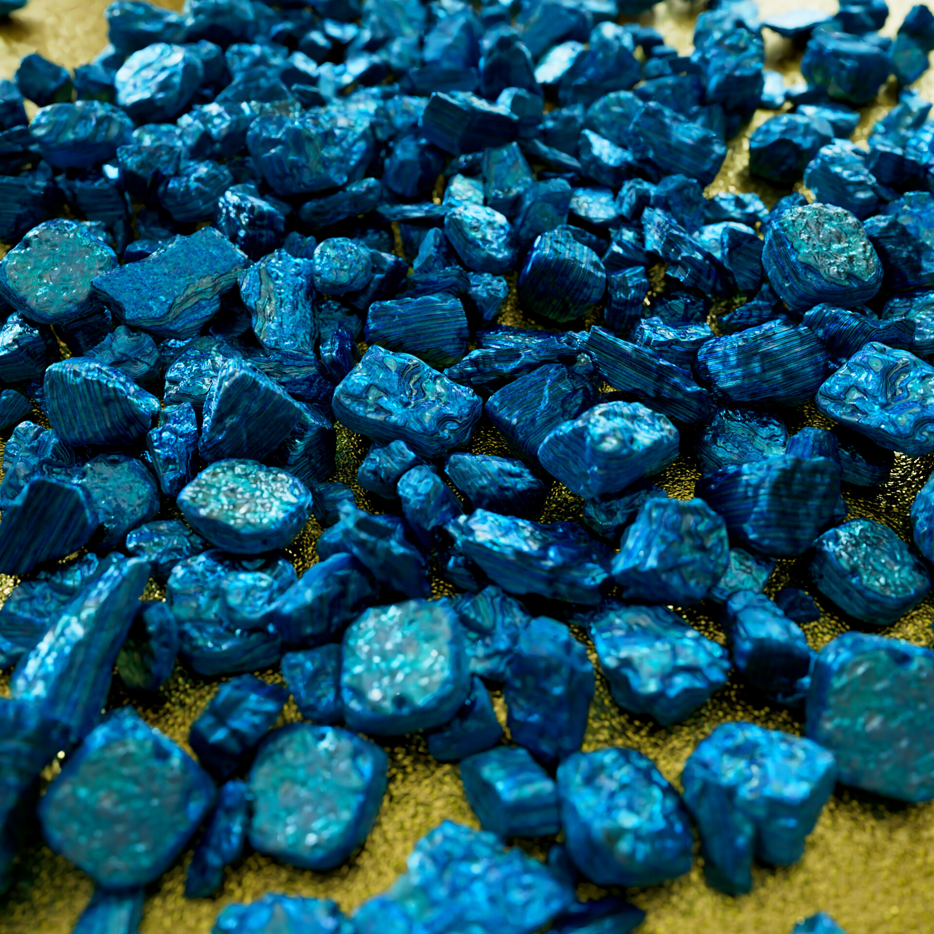 ArtStation - Blue stones