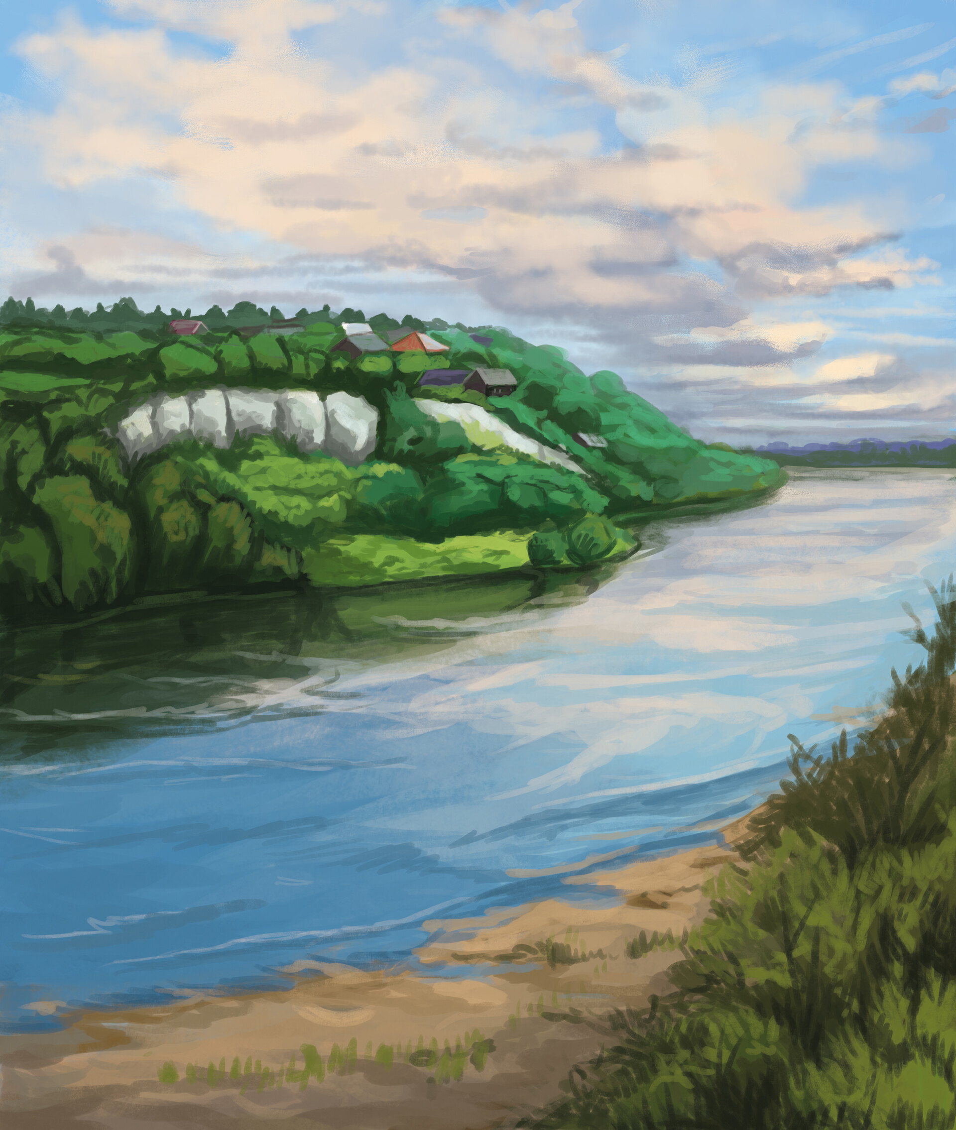 Edyta Gardo - Illustrations for childrensbook about polish river "Wisła".