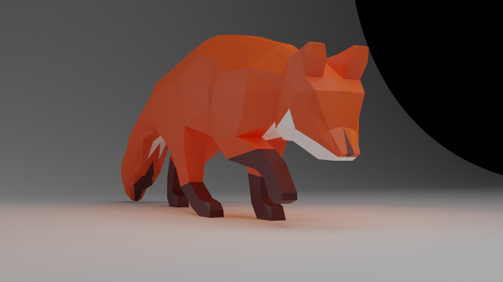 ArtStation - Low Poly 3D fox