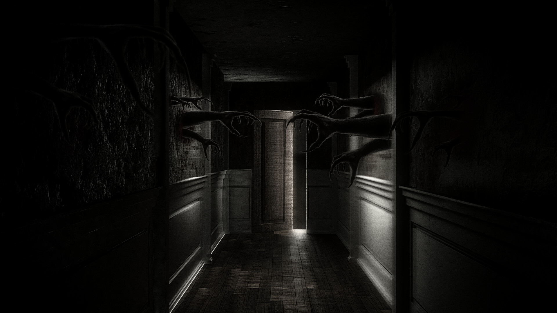 ArtStation - Creepy hallway