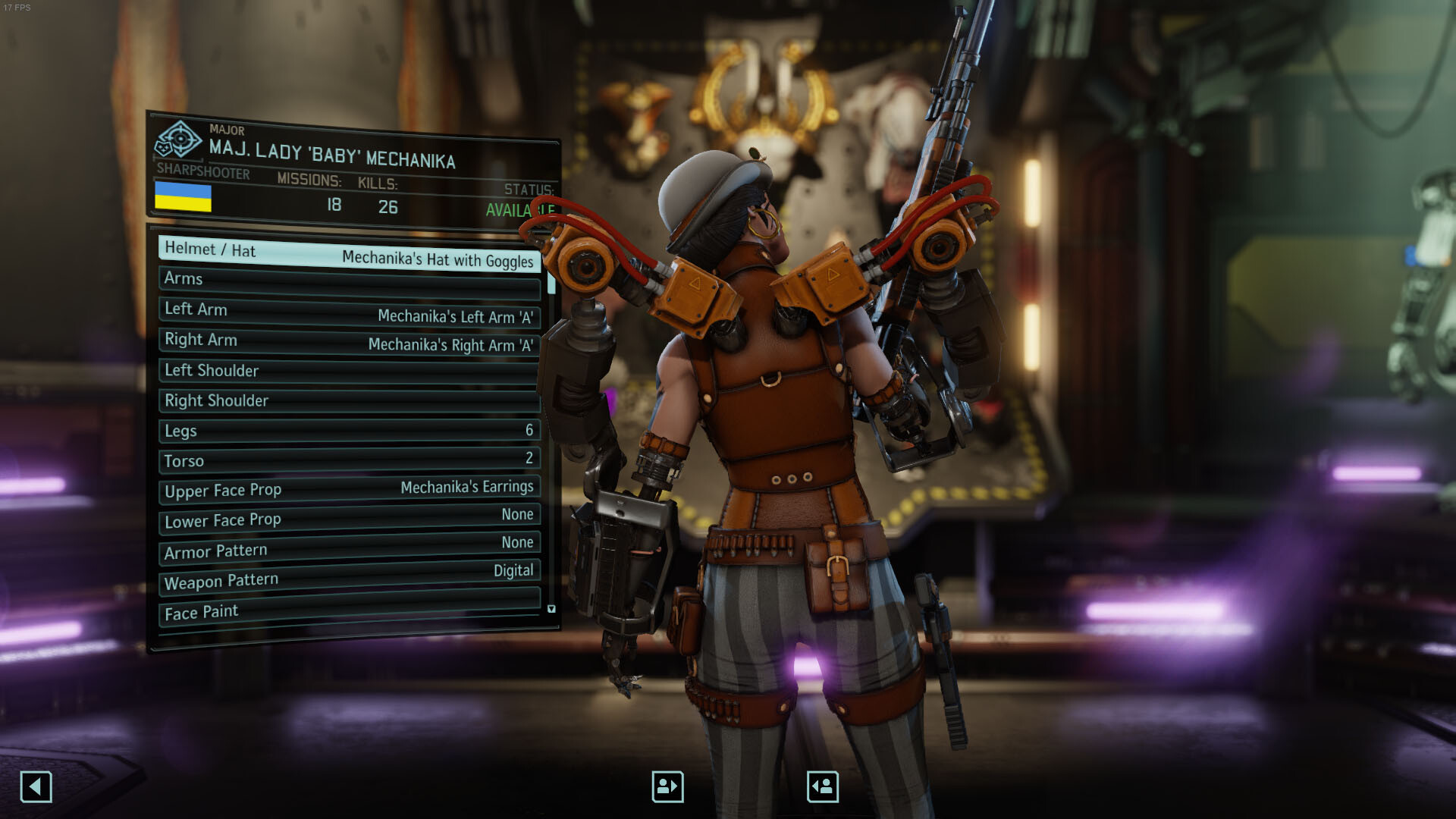 Oleksandr Petrychenko - XCOM 2 Mod - Lady Mechanika Squadmate