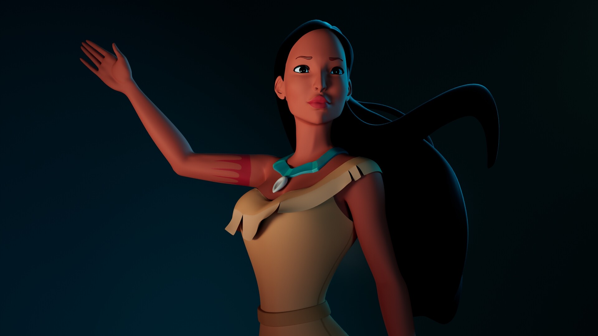 ArtStation - Lighting Practice - Pocahontas