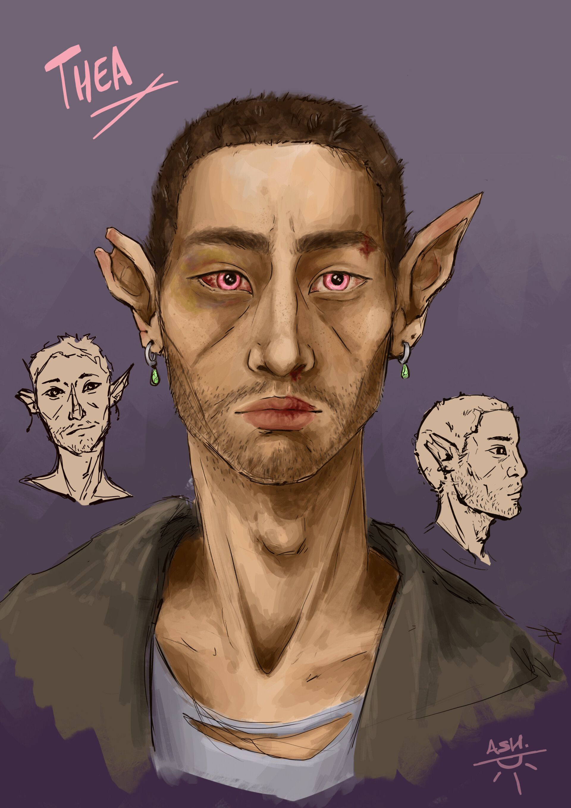 ArtStation - Thea - Stylised Portrait