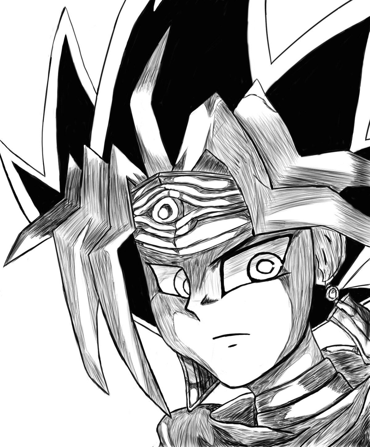 ArtStation - Yugioh Atem Drawing.