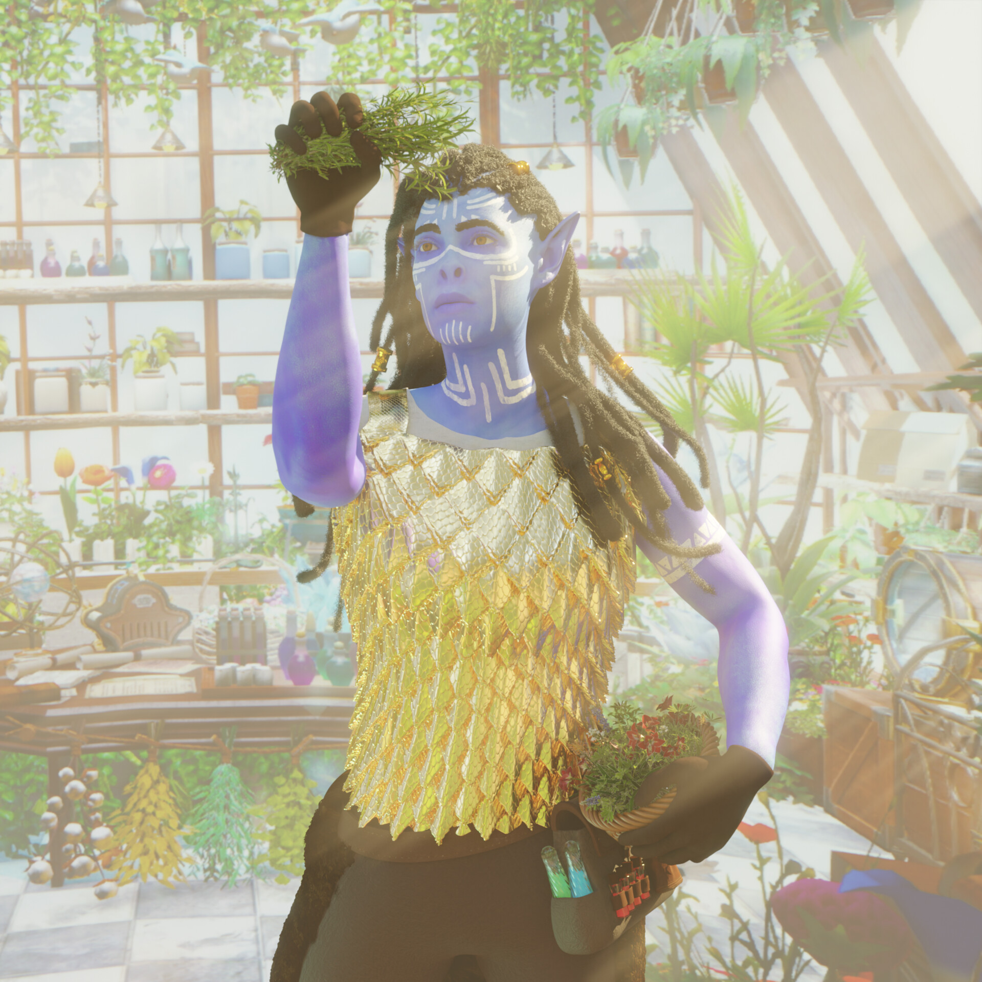 ArtStation - Jherra, The Peace Cleric Orc