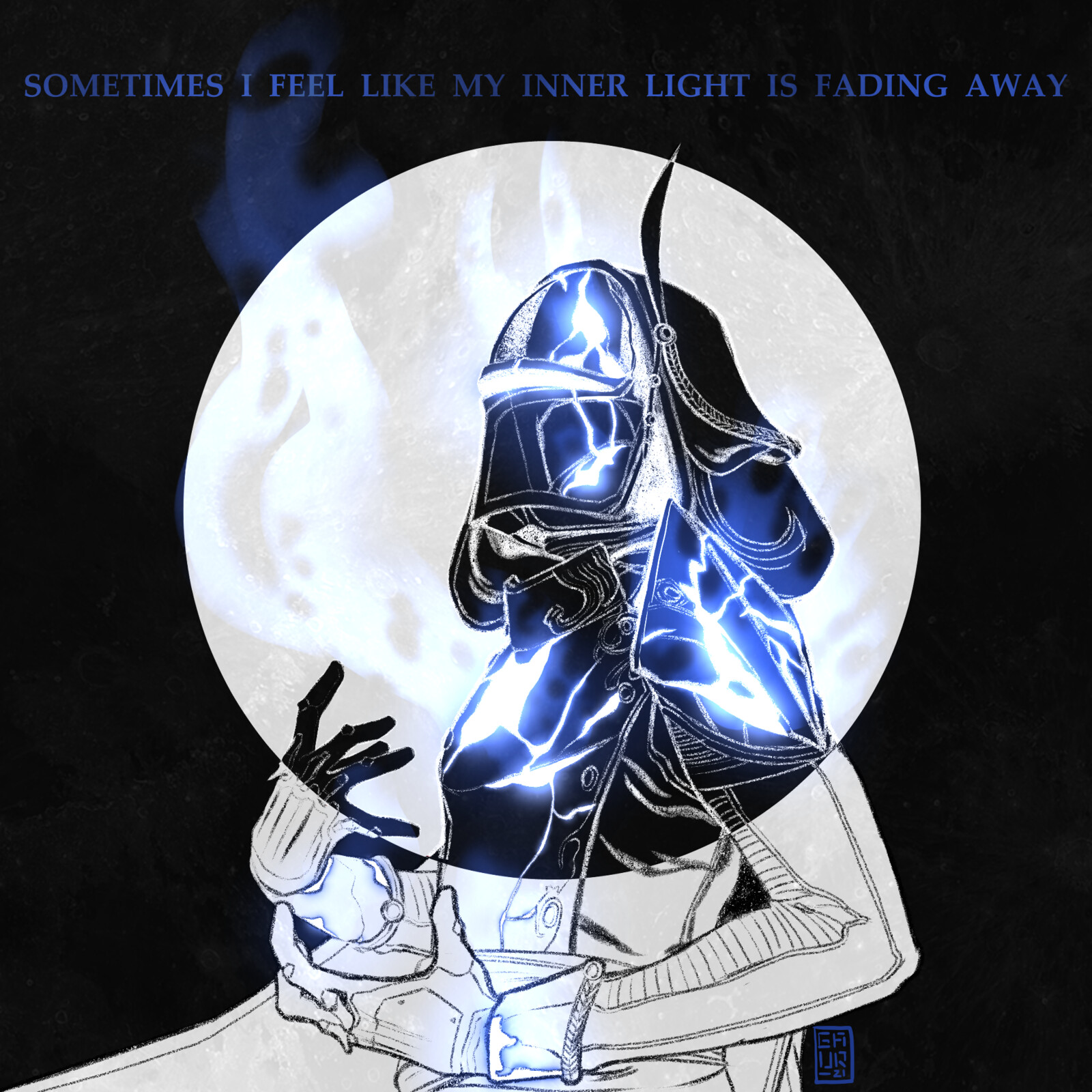 Gaur Dibuja - SOMETIMES I FEEL LIKE MY INNER LIGHT IS FADING AWAY