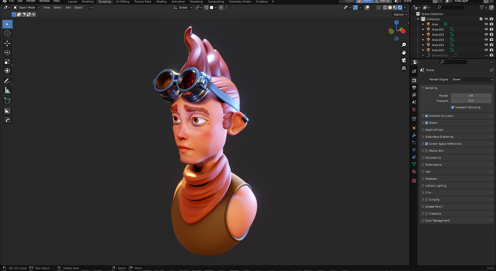 Phong Ly - Practice Sculpting in ZBrush