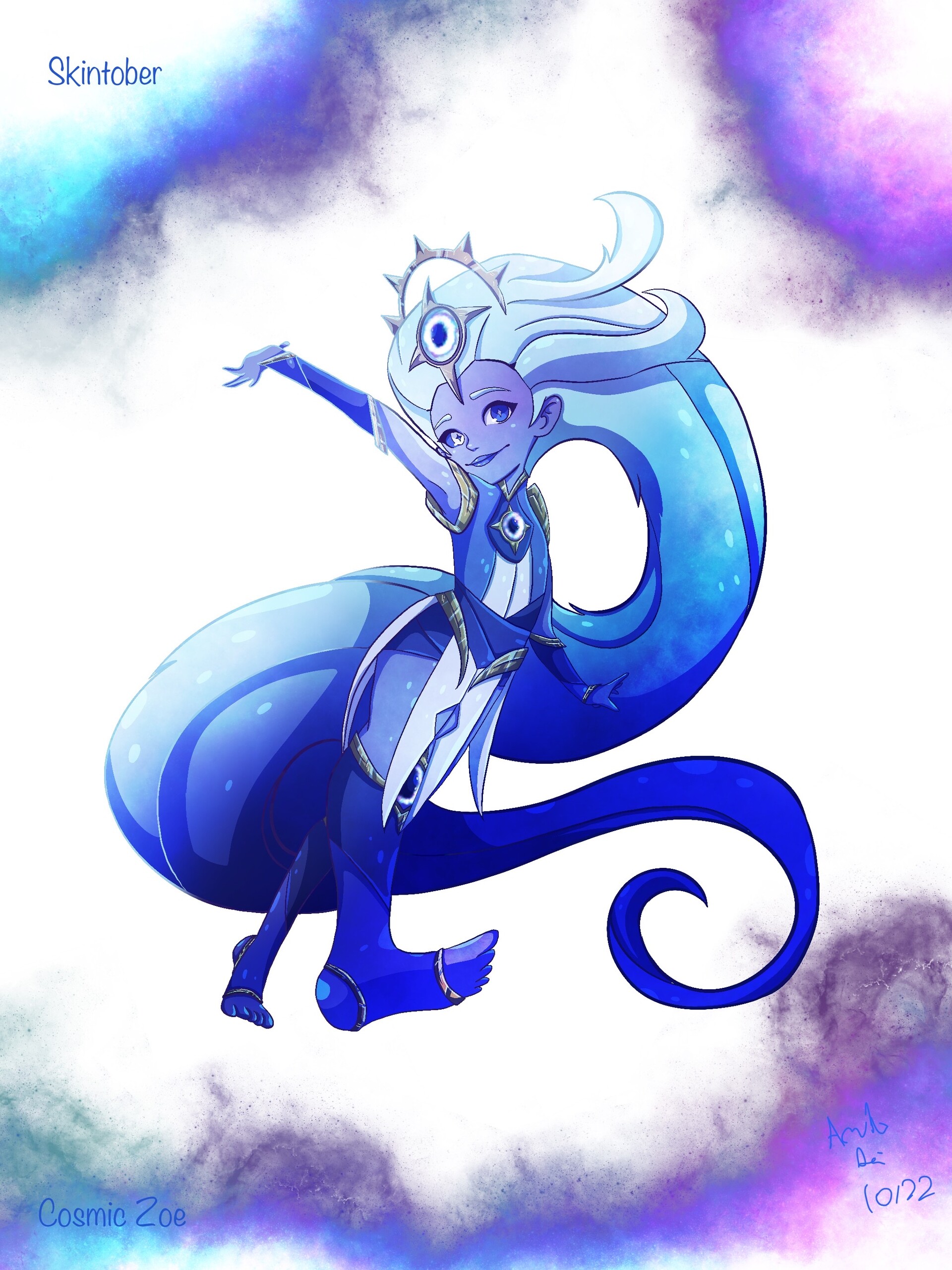 ArtStation - Skintober Day 9 - Cosmic Zoe
