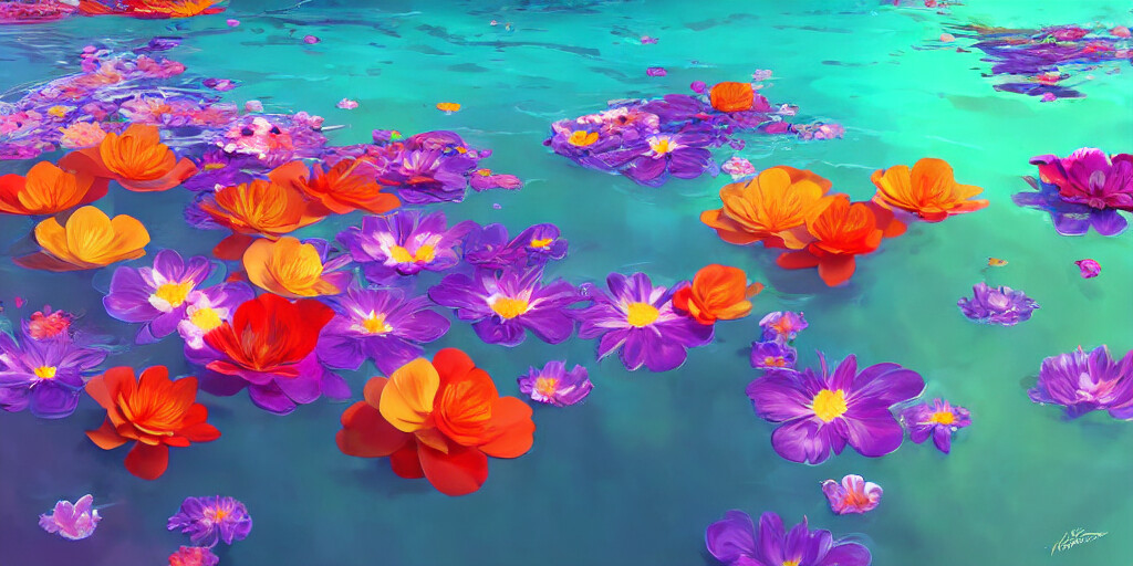 Floating Flowers Screensavers