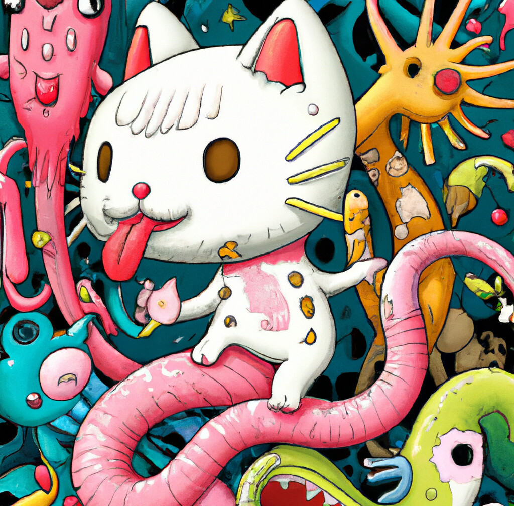 ArtStation - cute cat creature