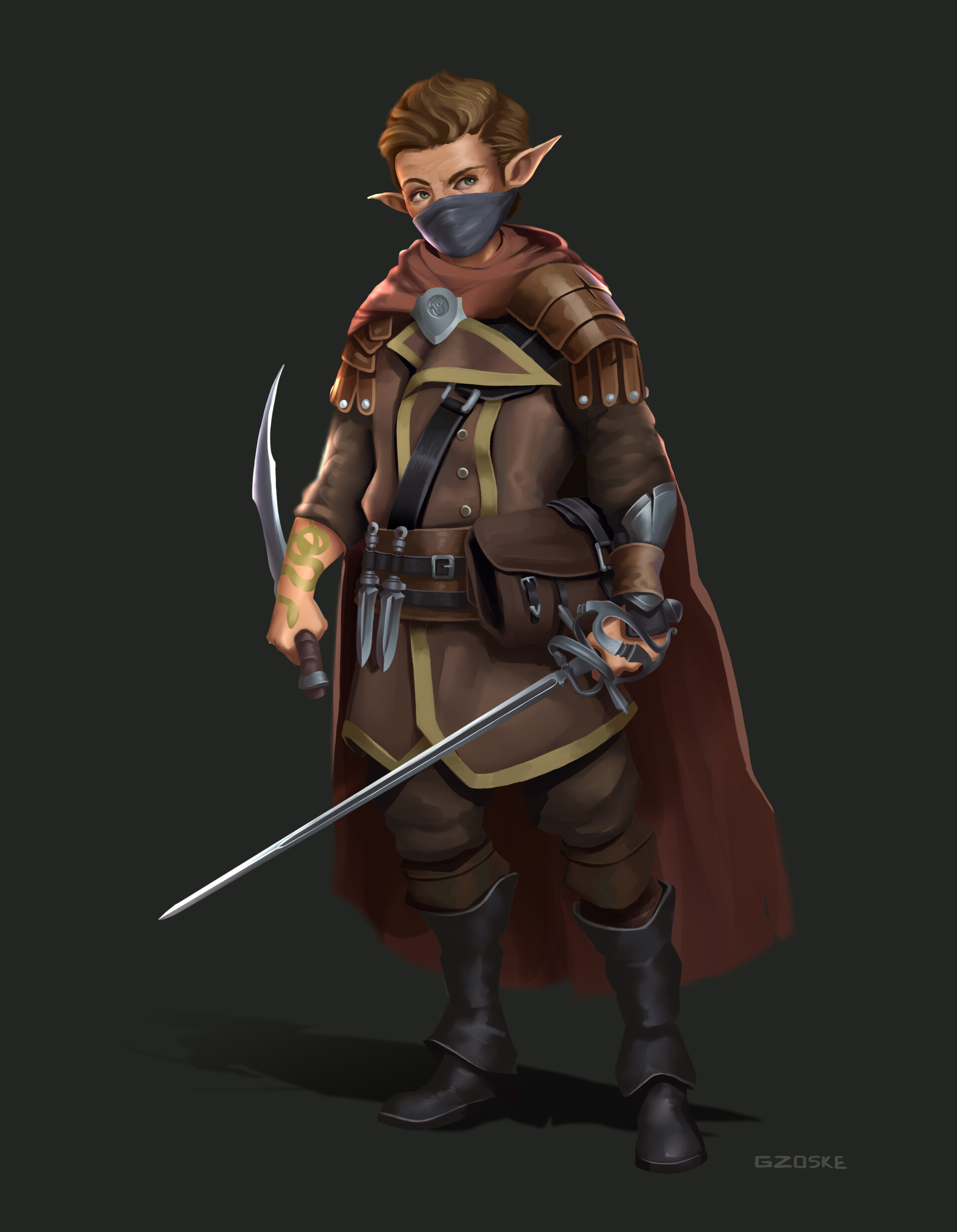 ArtStation - Paleo Quetory - Assassin Rogue Halfling