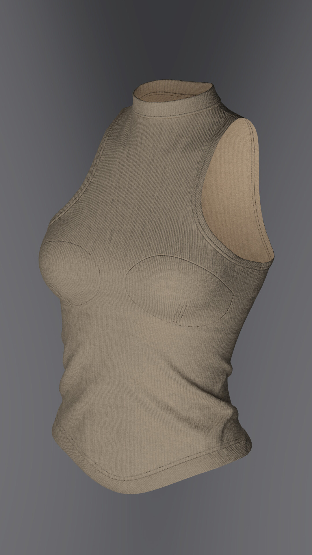 ArtStation - Women's ribbed top