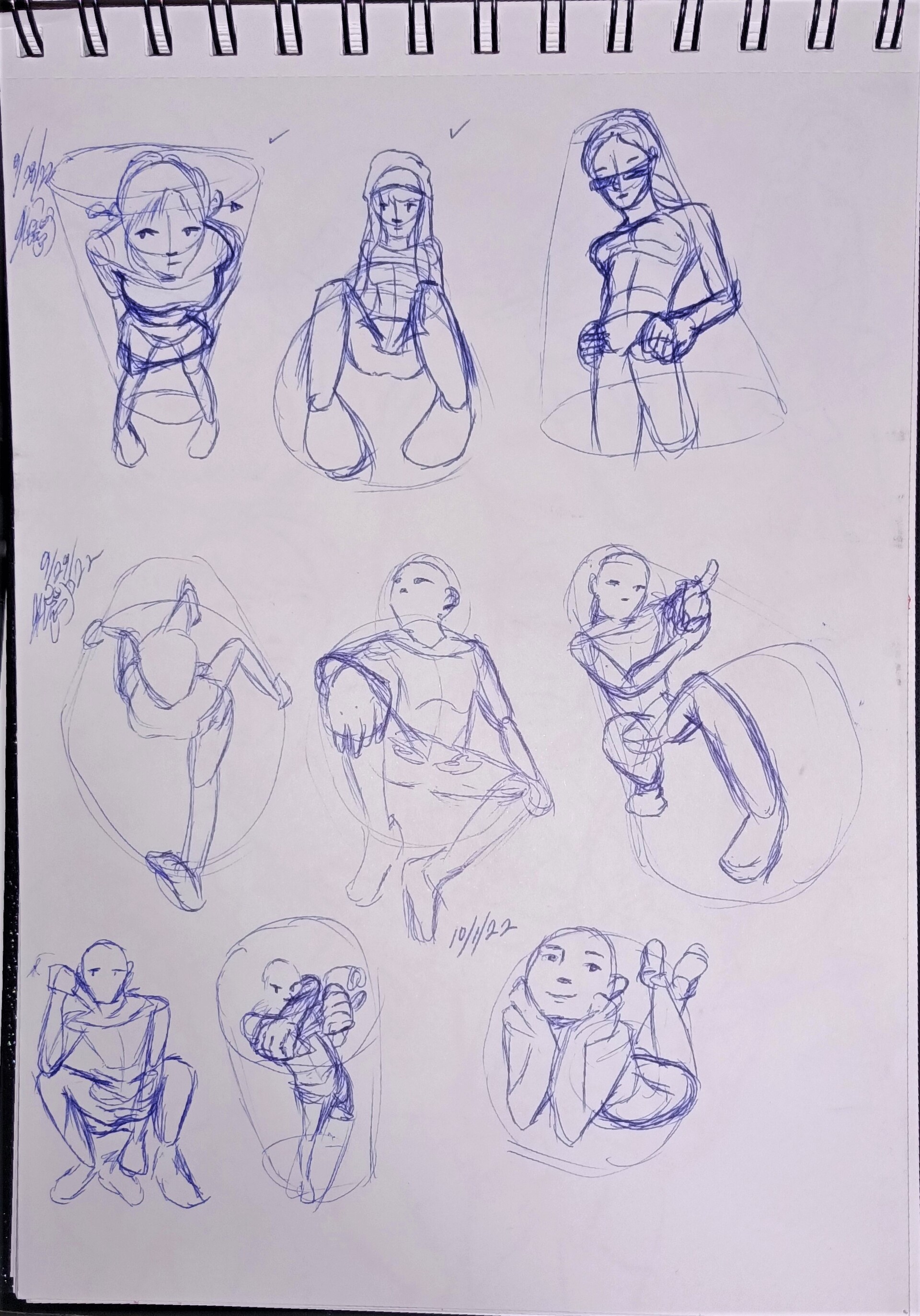 person looking upwards reference