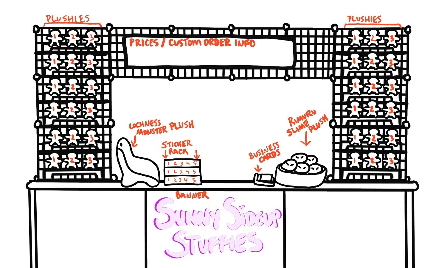 ArtStation - Table Setup For Artist Alley