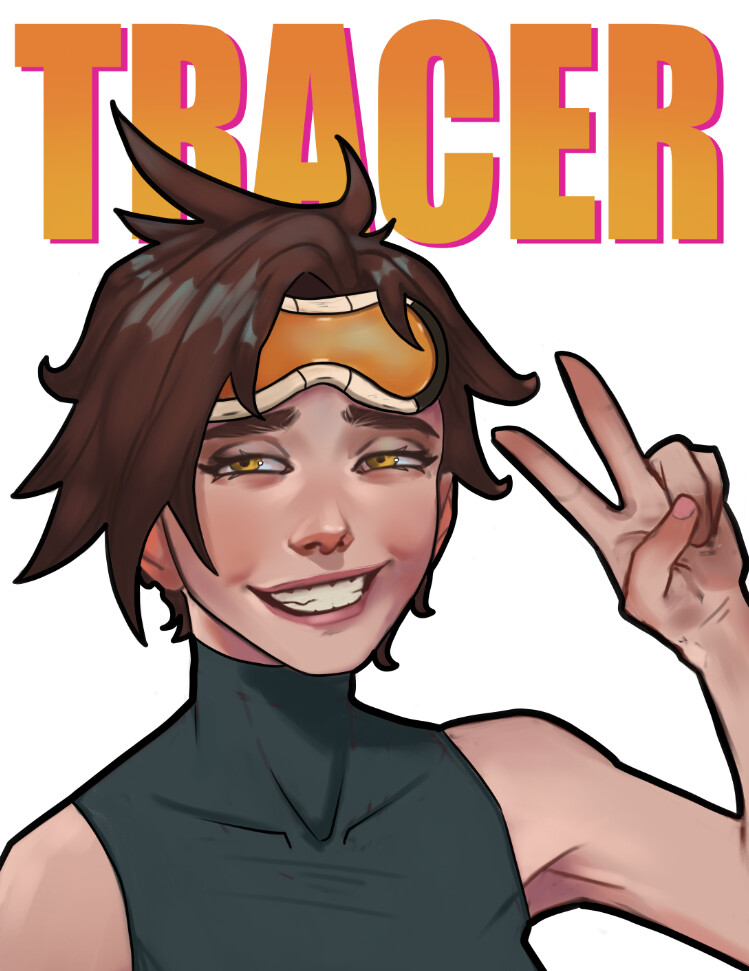 ArtStation - Overwatch/Tracer Fan art